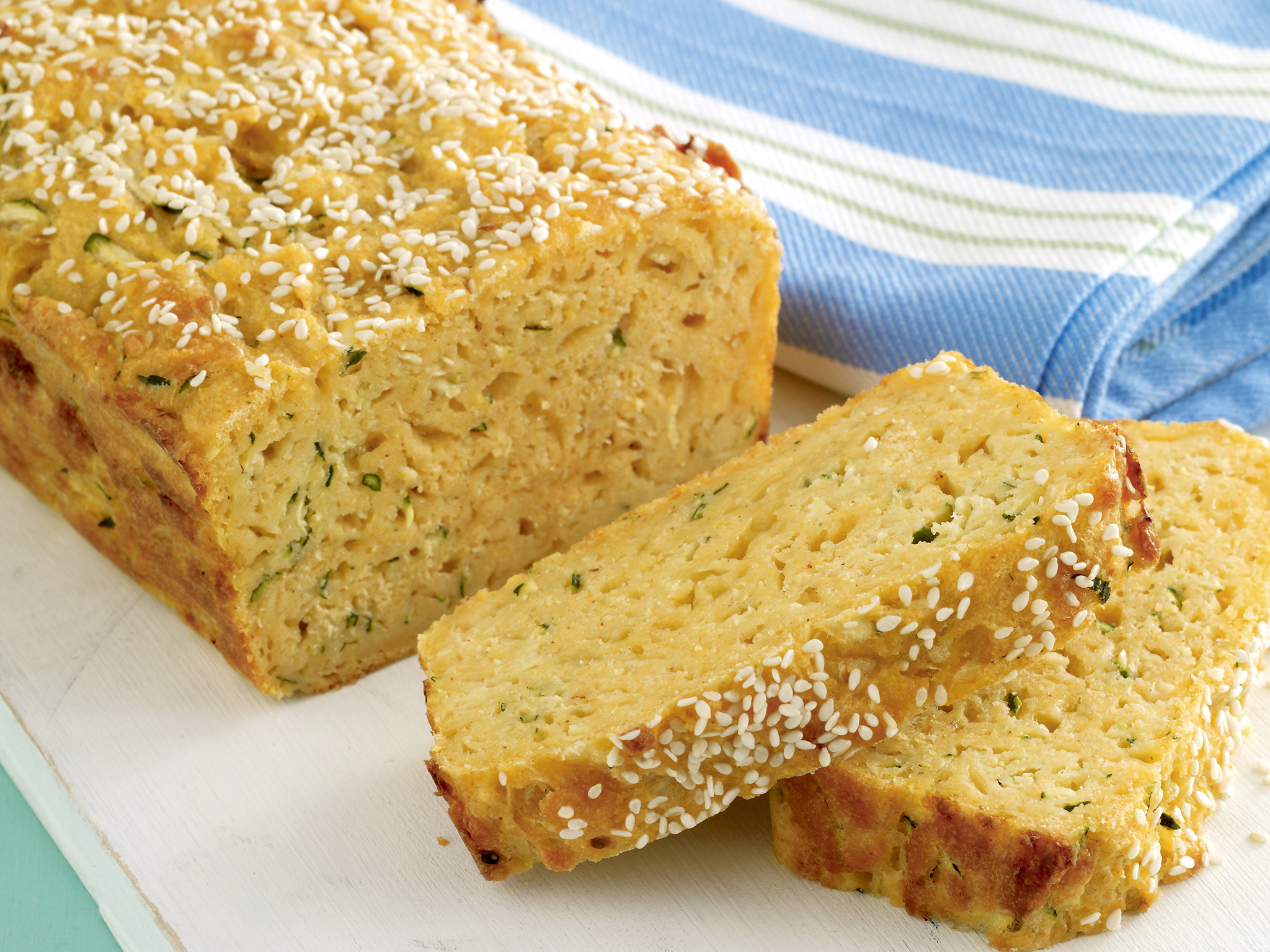 Cheese, zucchini and corn loaf | Women's Weekly Food