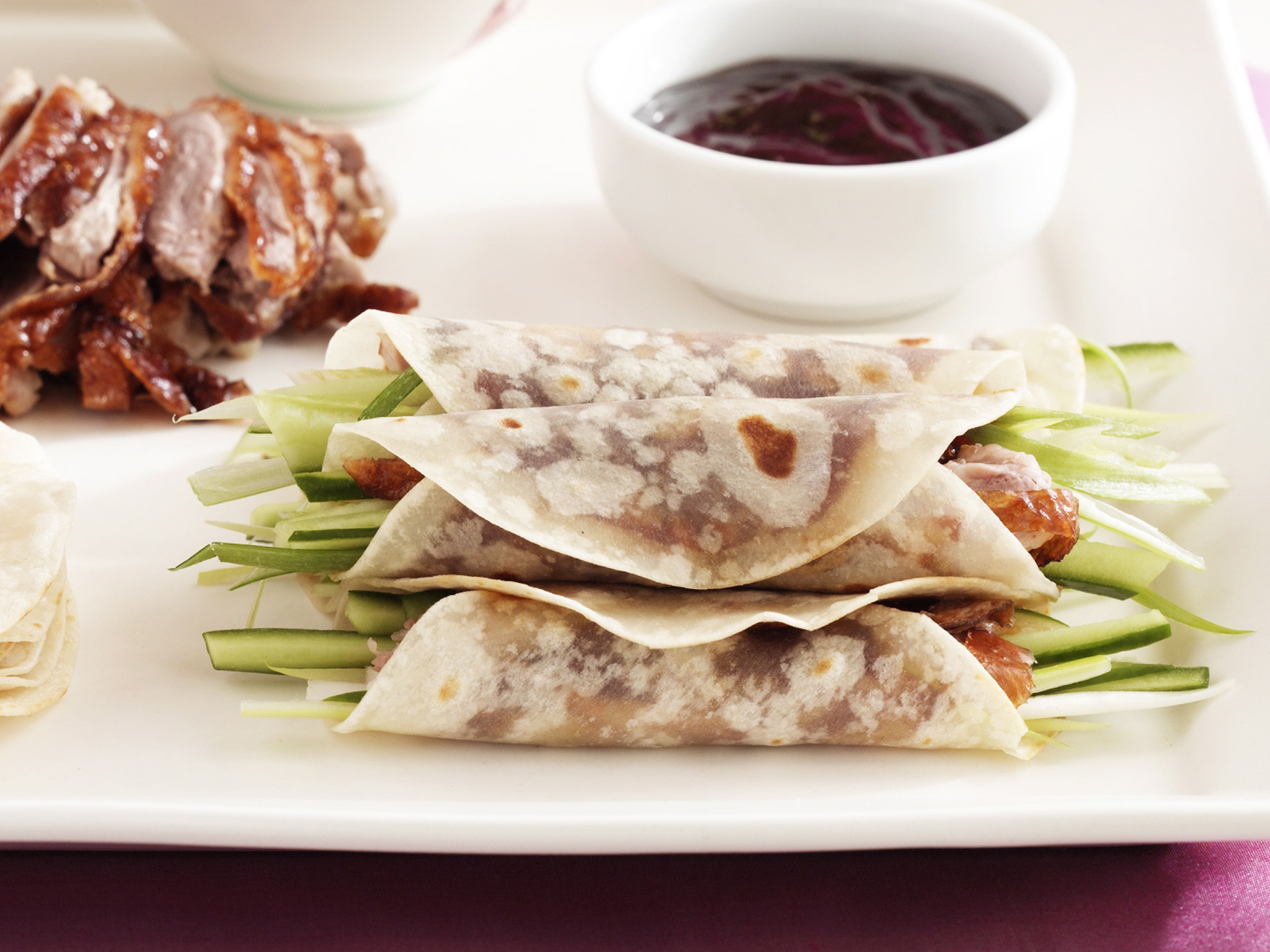 Cheat's peking duck pancakes | Women's Weekly Food
