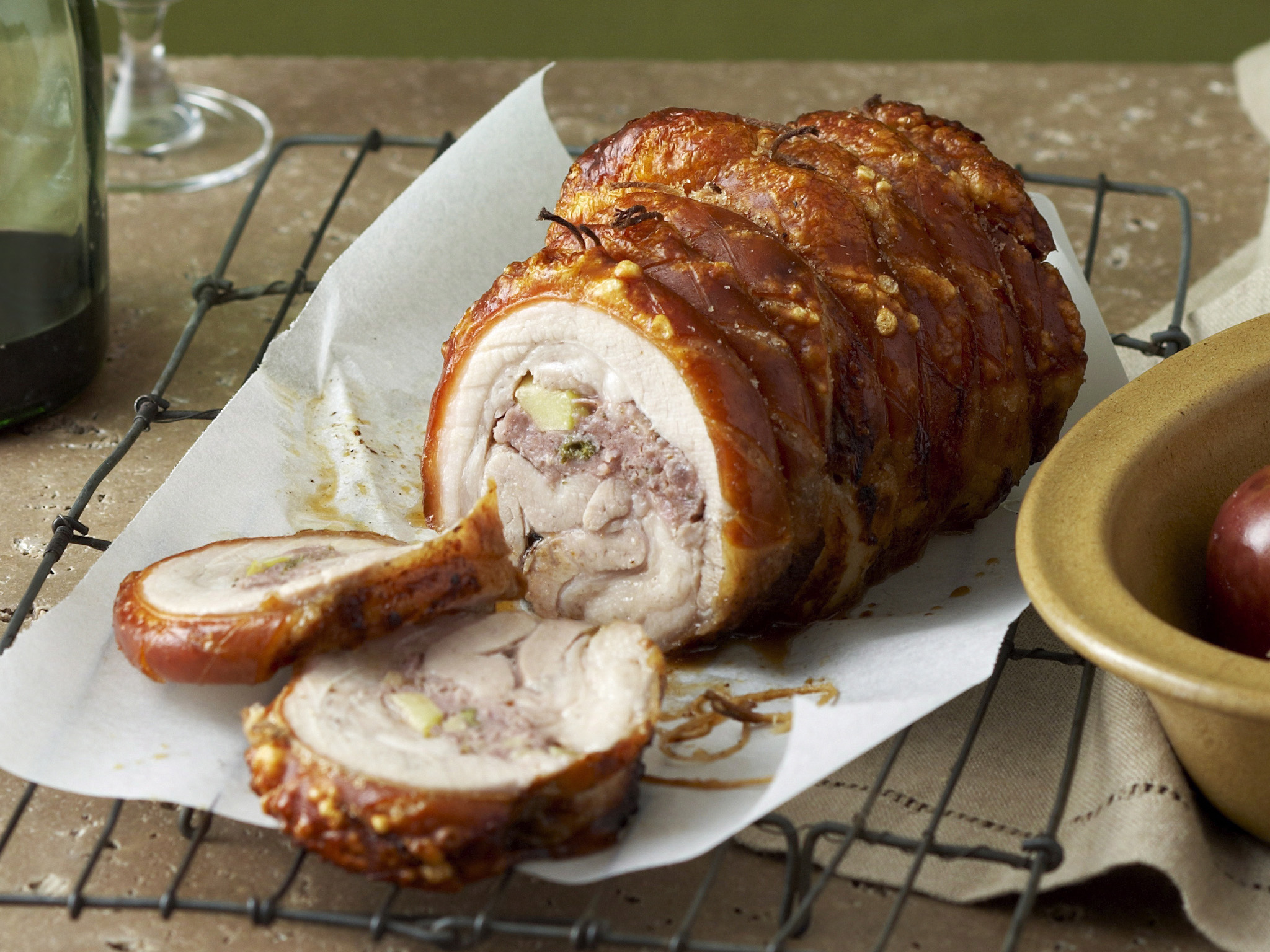 Stuffed pork belly with apples | Women's Weekly Food