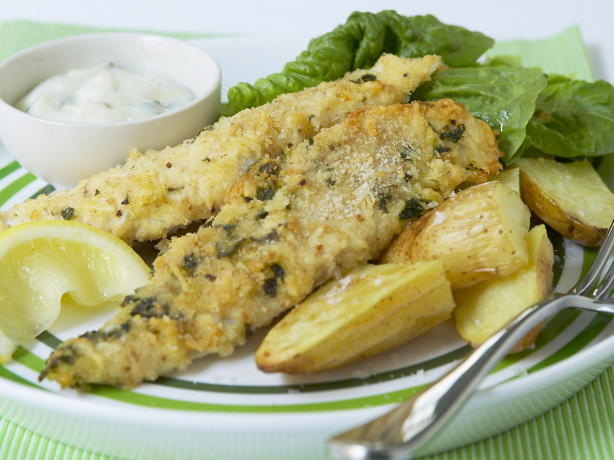 Parmesan and herb-crusted flathead | Women's Weekly Food