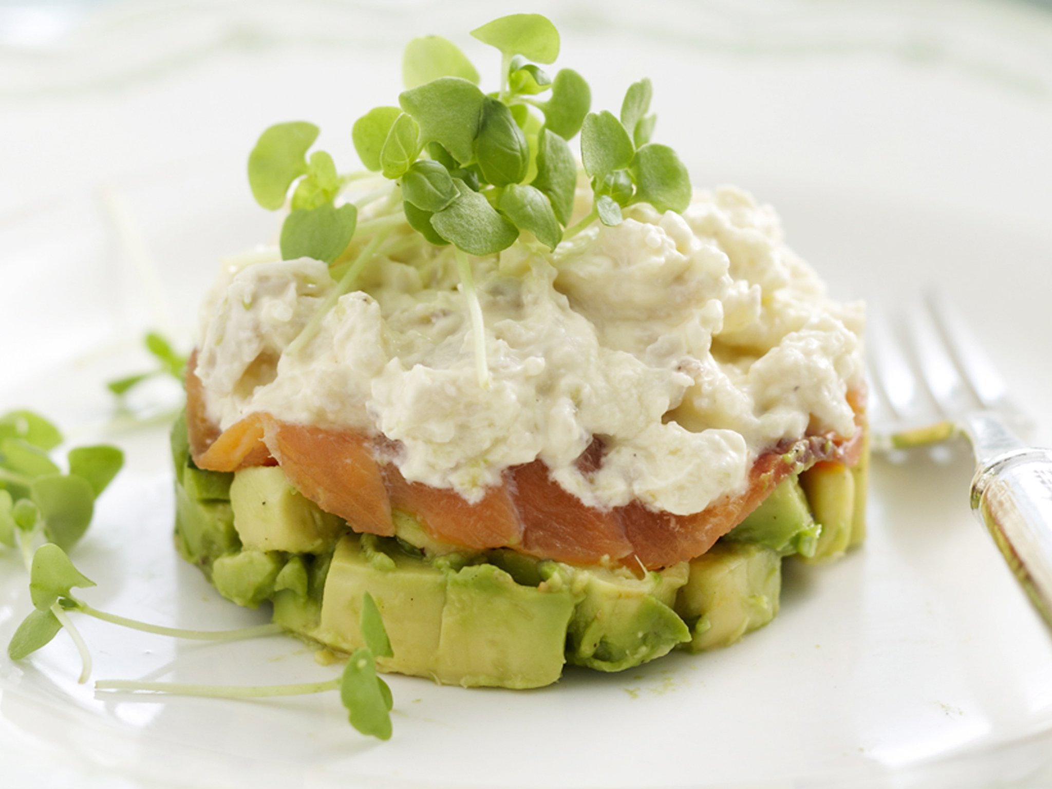 Crab, salmon and avocado stacks | Women's Weekly Food