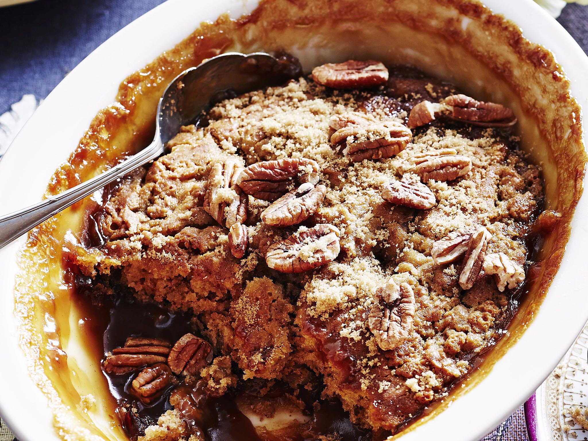 Caramel pecan and date pudding | Women's Weekly Food