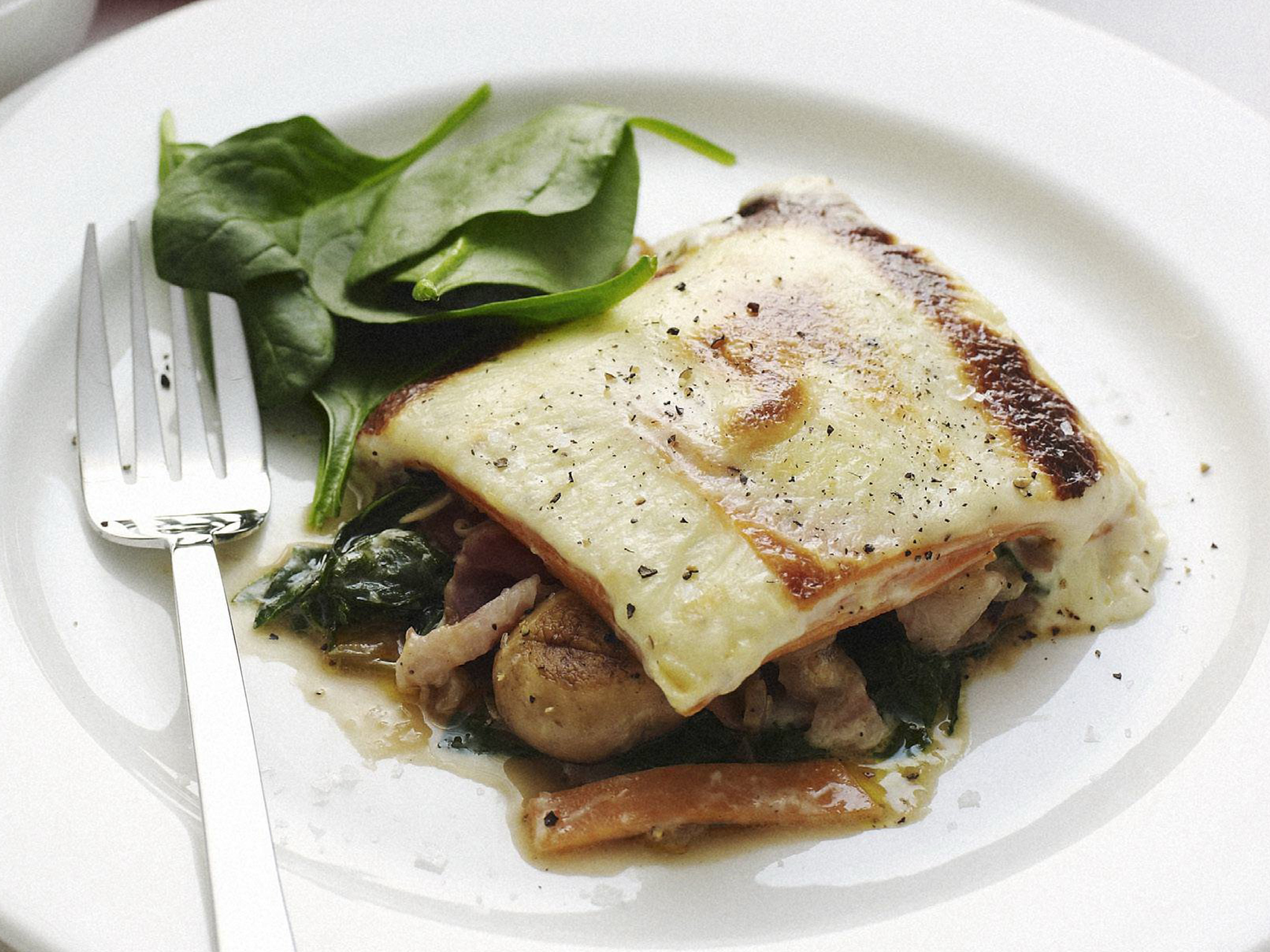 Kumara, silverbeet and mushroom bake | Women's Weekly Food