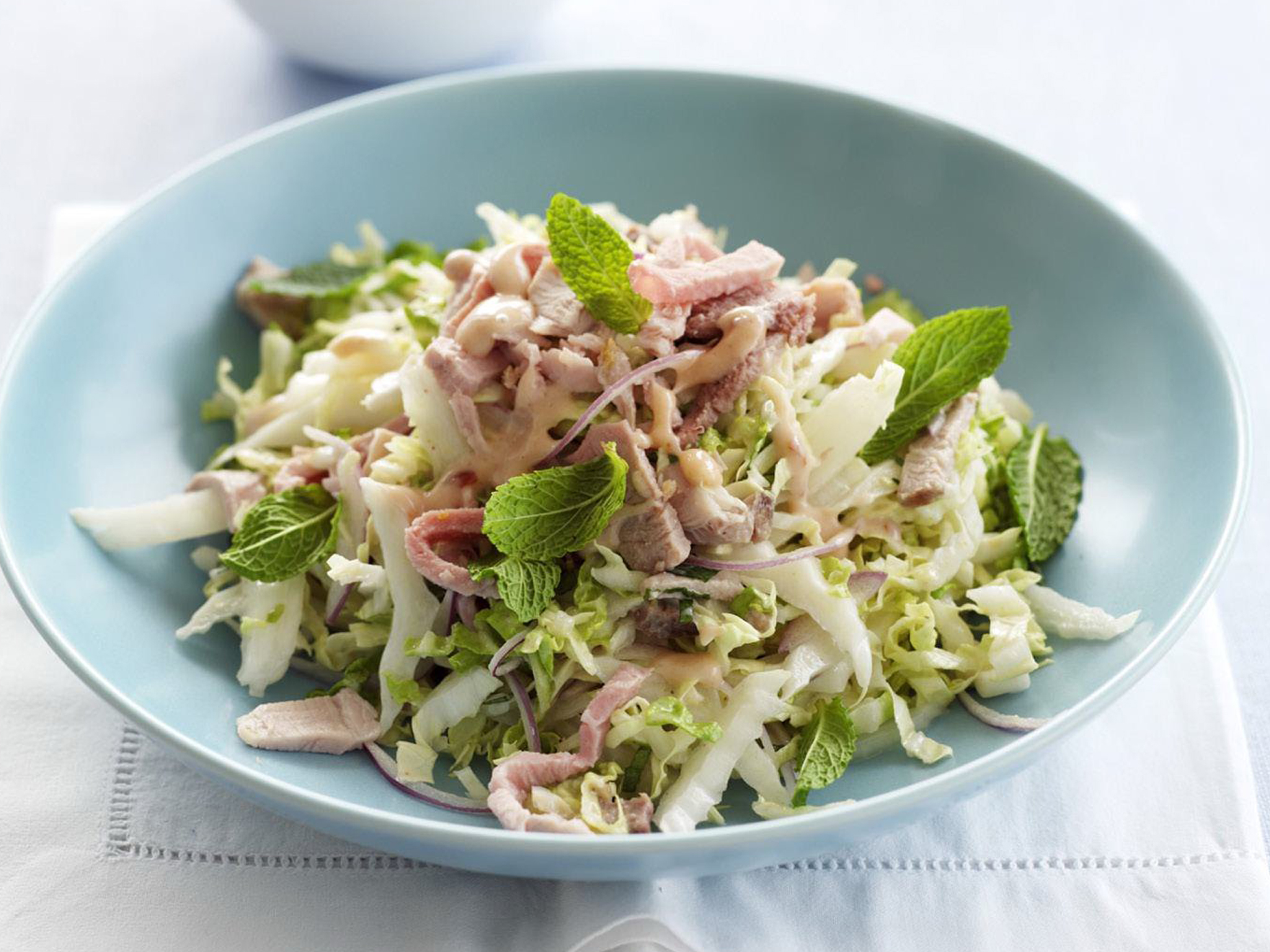 Pork salad with chilli plum dressing | Women's Weekly Food