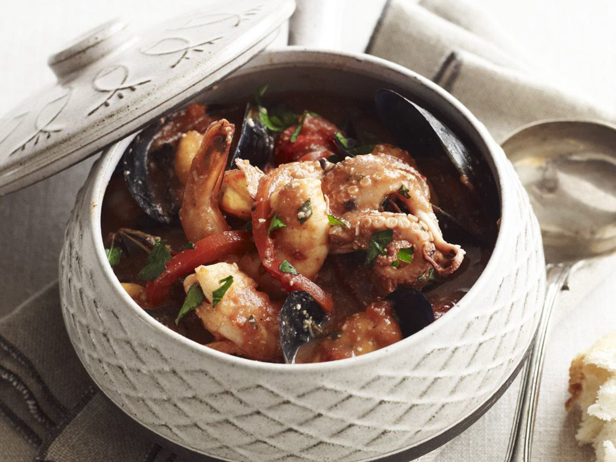 Slow-cooker seafood in romesco sauce | Women's Weekly Food