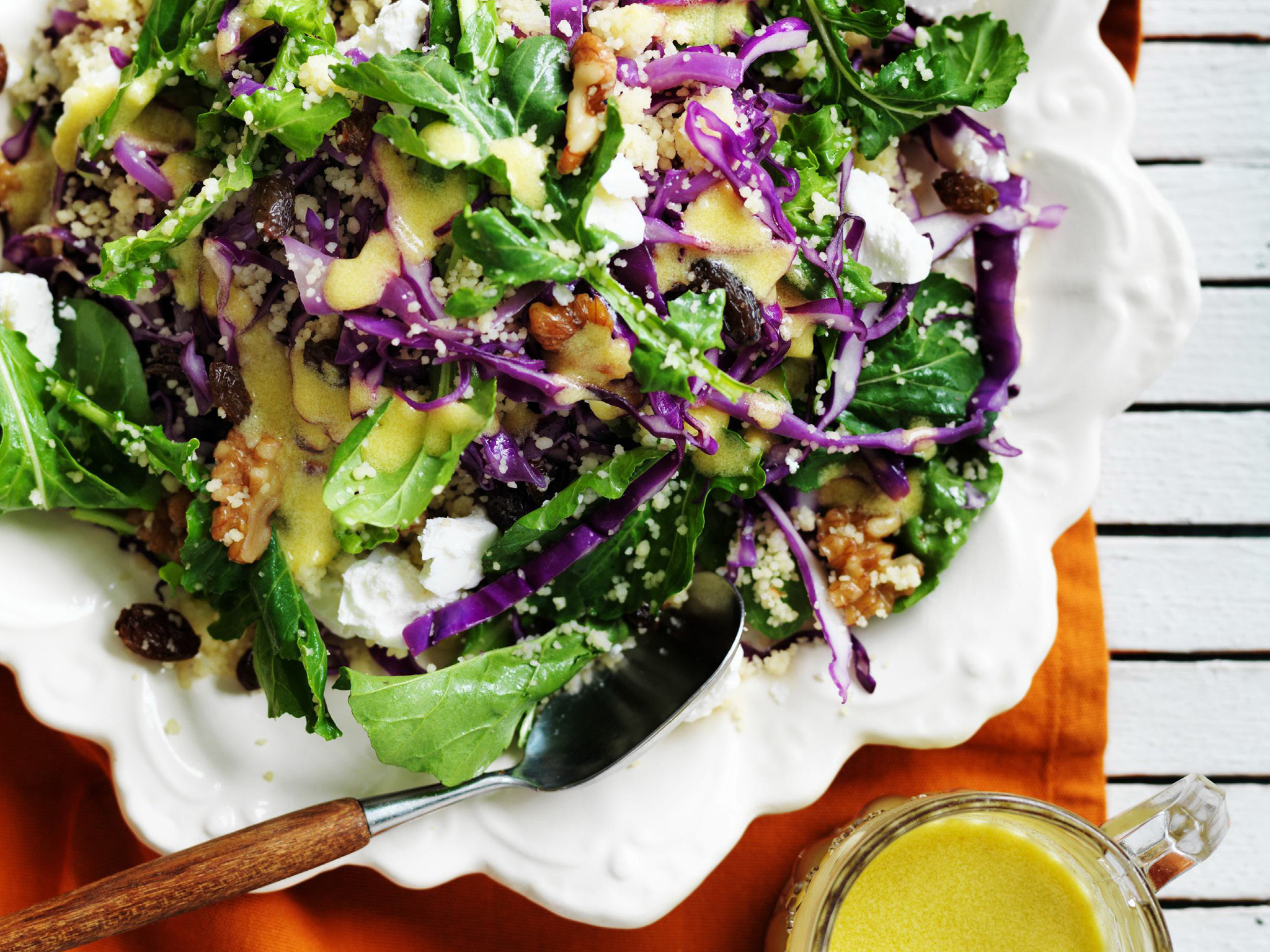 Couscous, red cabbage and walnut salad | Women's Weekly Food