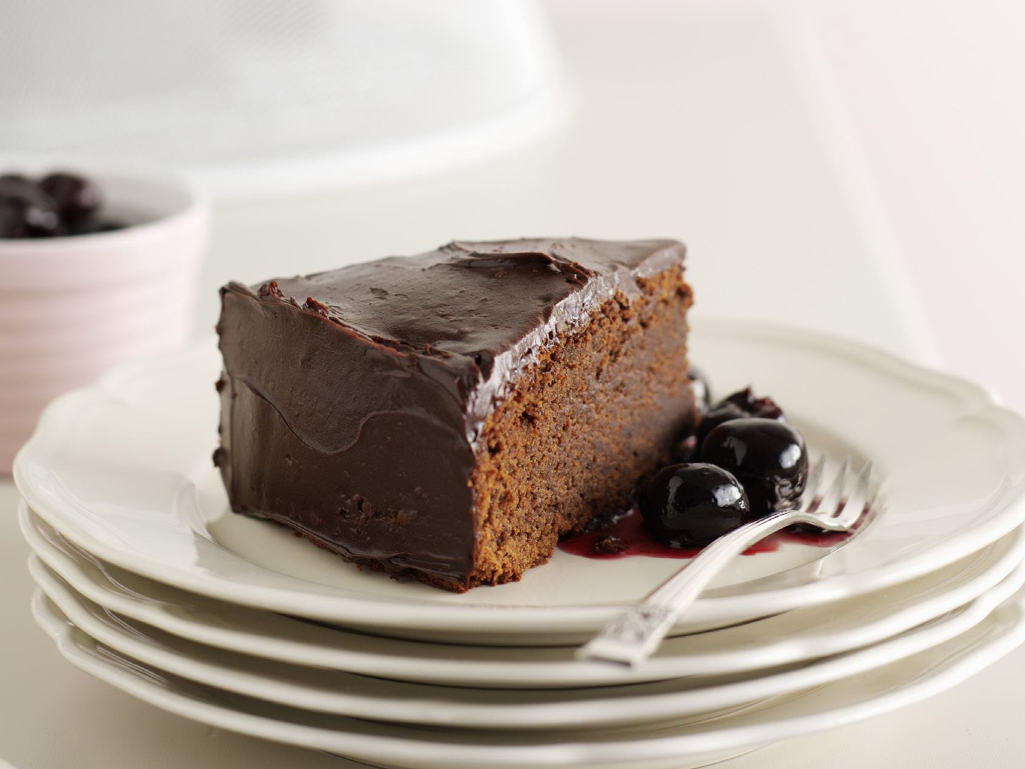 Mississippi mud cake with chilli cherries | Women's Weekly Food