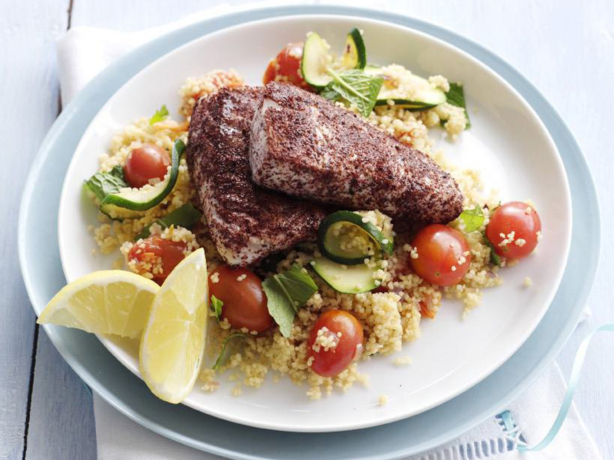 Sumac fish with couscous salad | Women's Weekly Food
