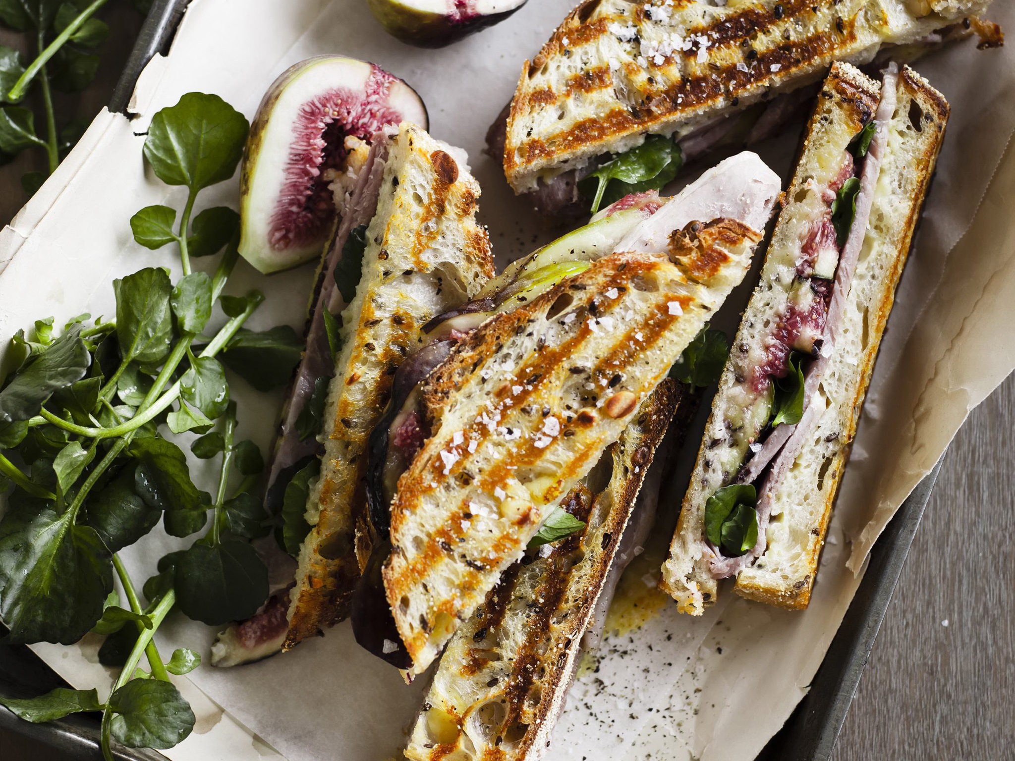 Chunky ham and fig sandwiches | Women's Weekly Food