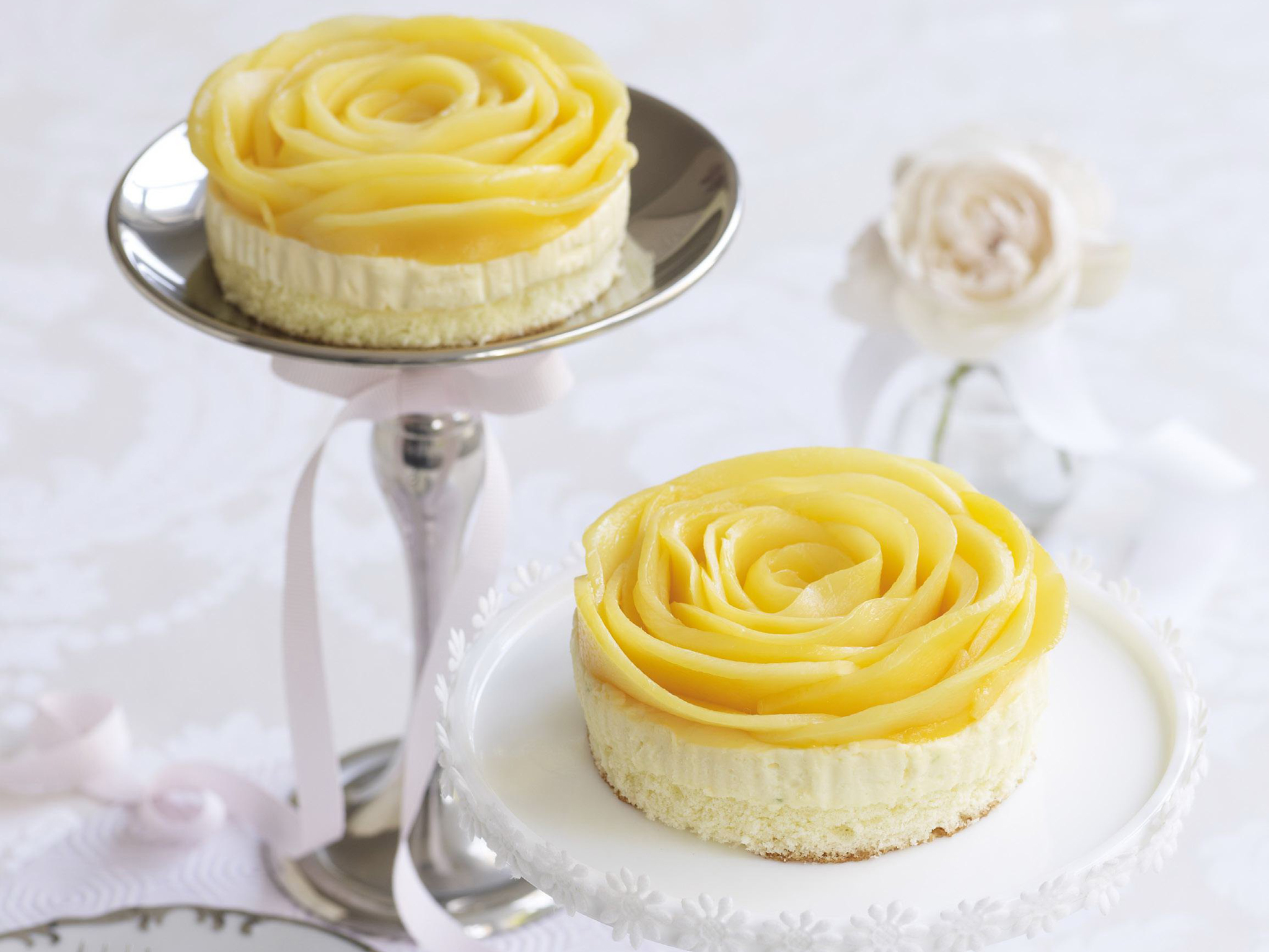 Mango rose cheesecakes | Women's Weekly Food