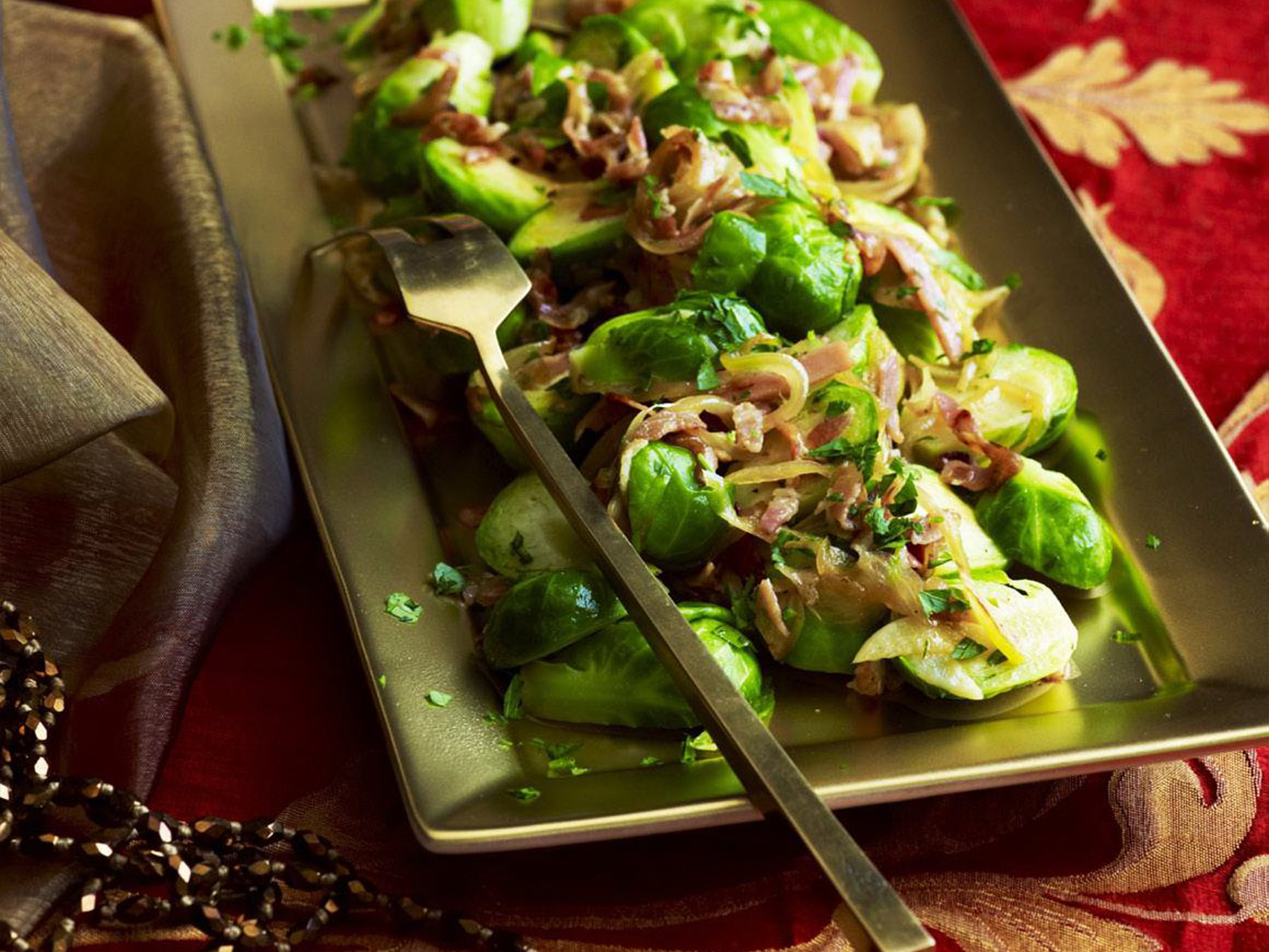 Brussels sprouts with crispy pancetta | Women's Weekly Food