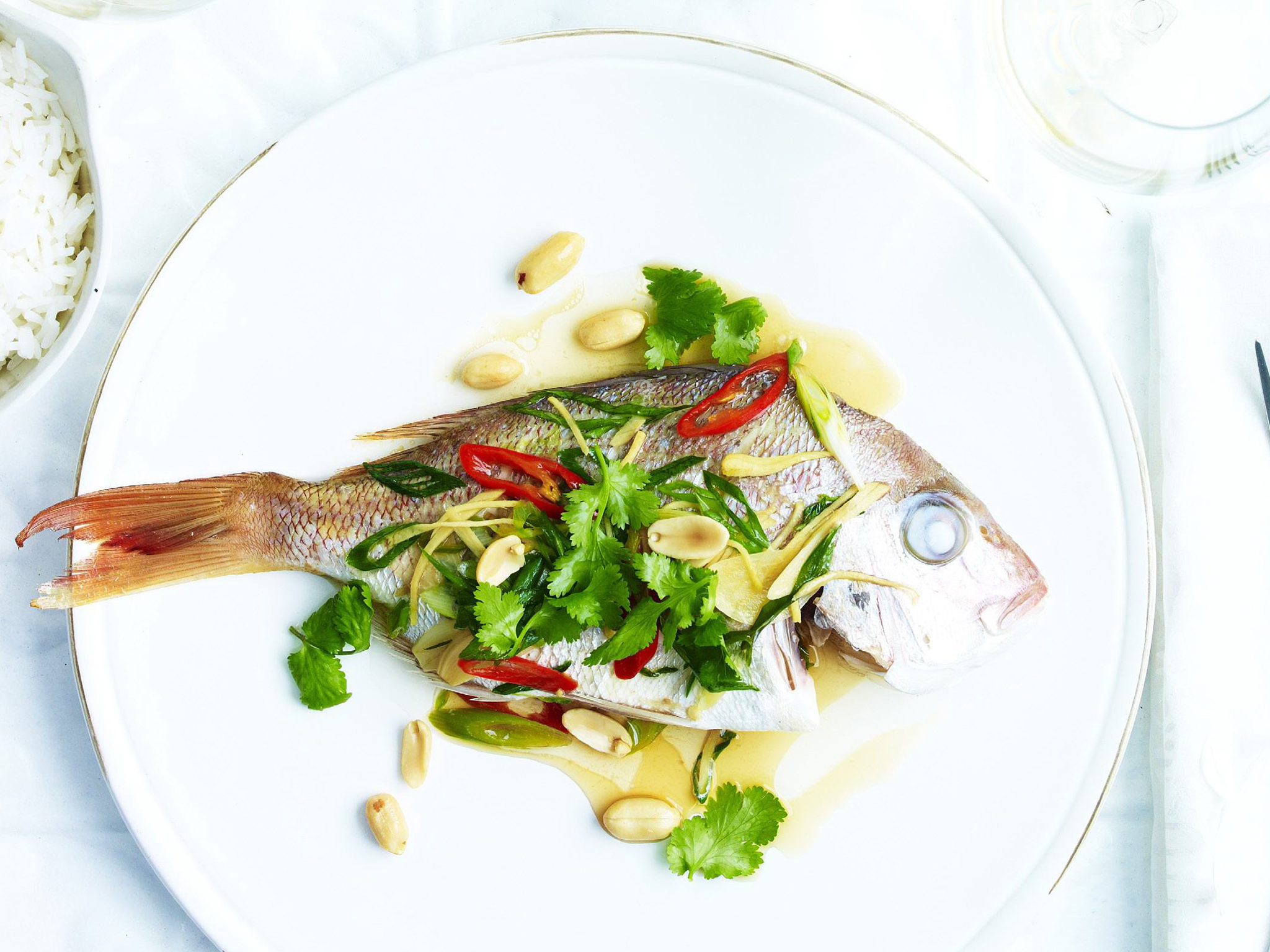 Steamed baby snapper with ginger | Women's Weekly Food