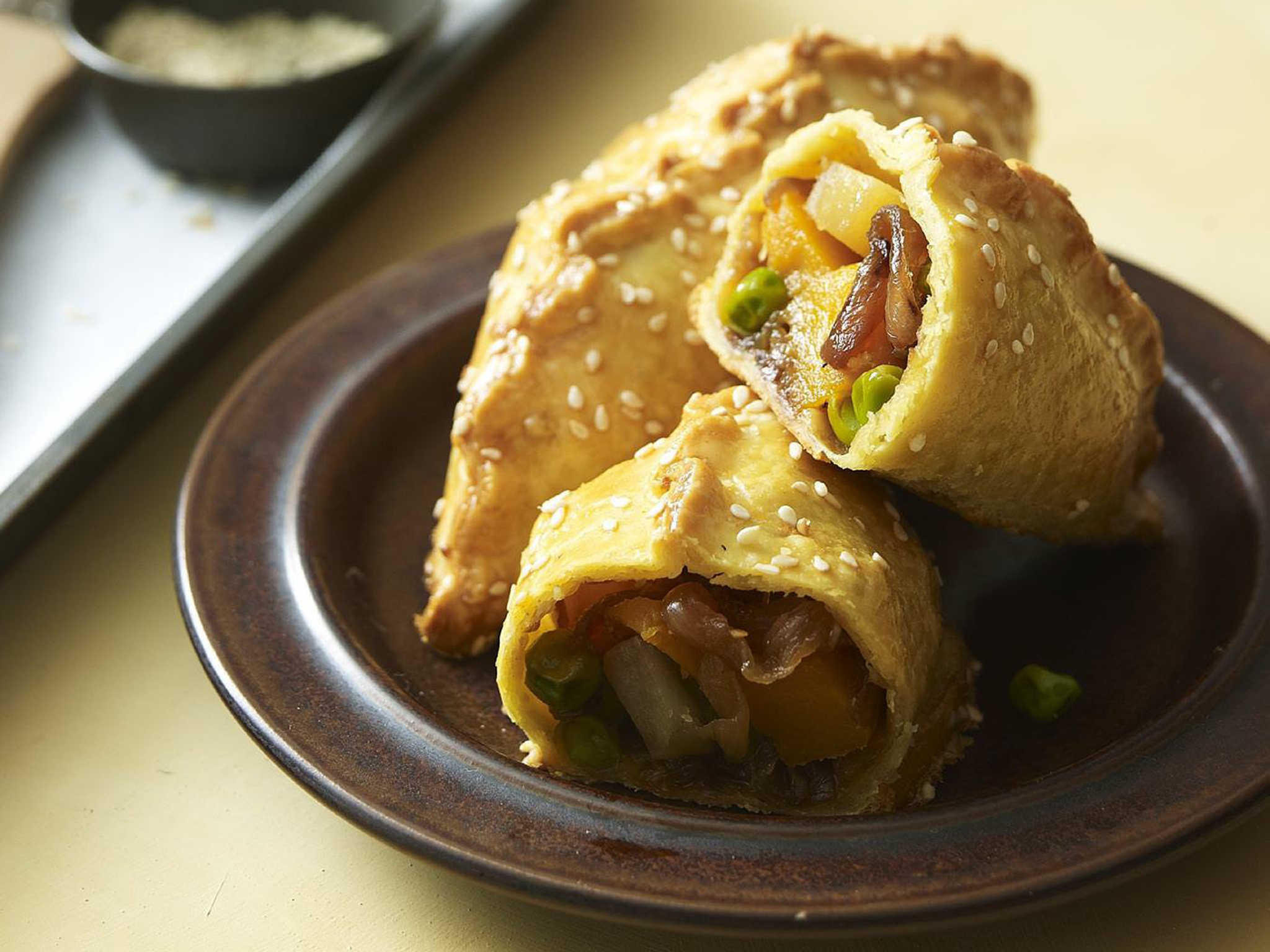 Spiced green pea and potato pasties | Women's Weekly Food