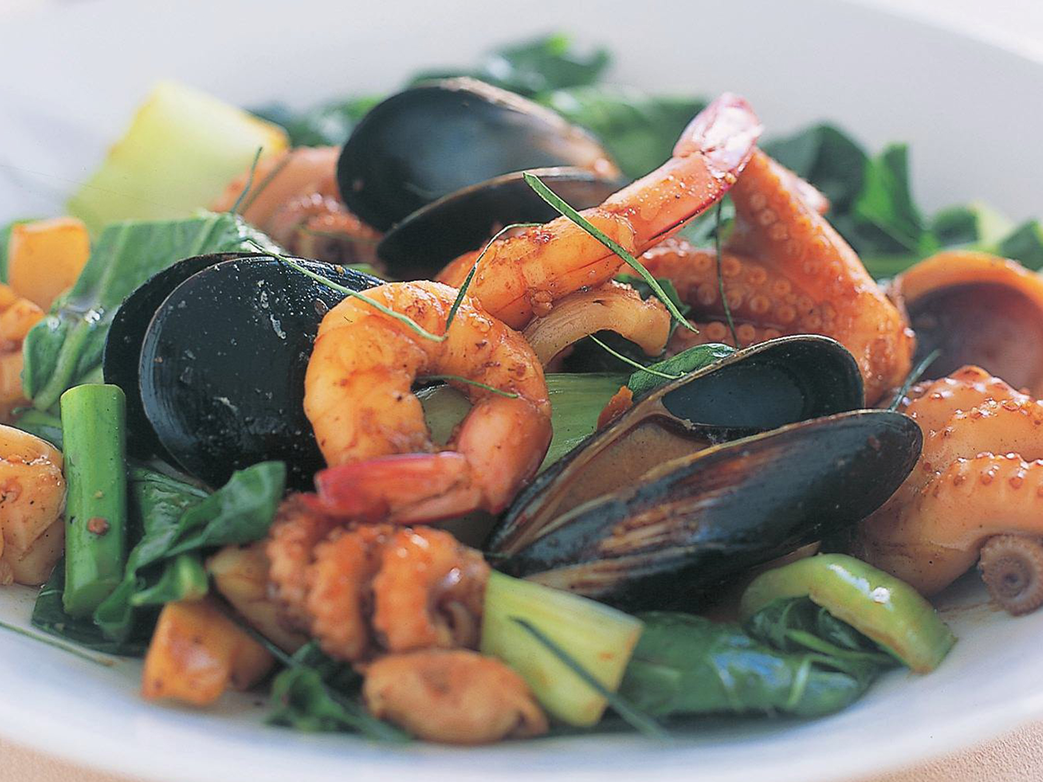 Stir-fried seafood with ginger | Women's Weekly Food