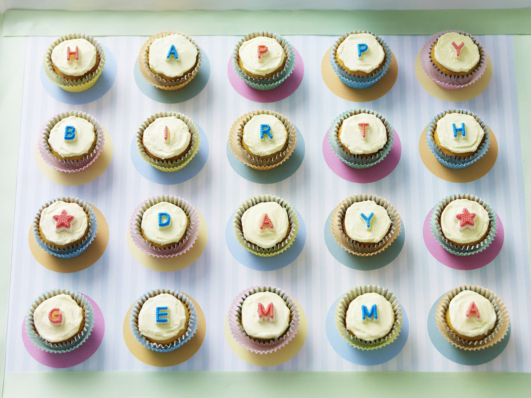 Birthday grid of cup cakes | Women's Weekly Food