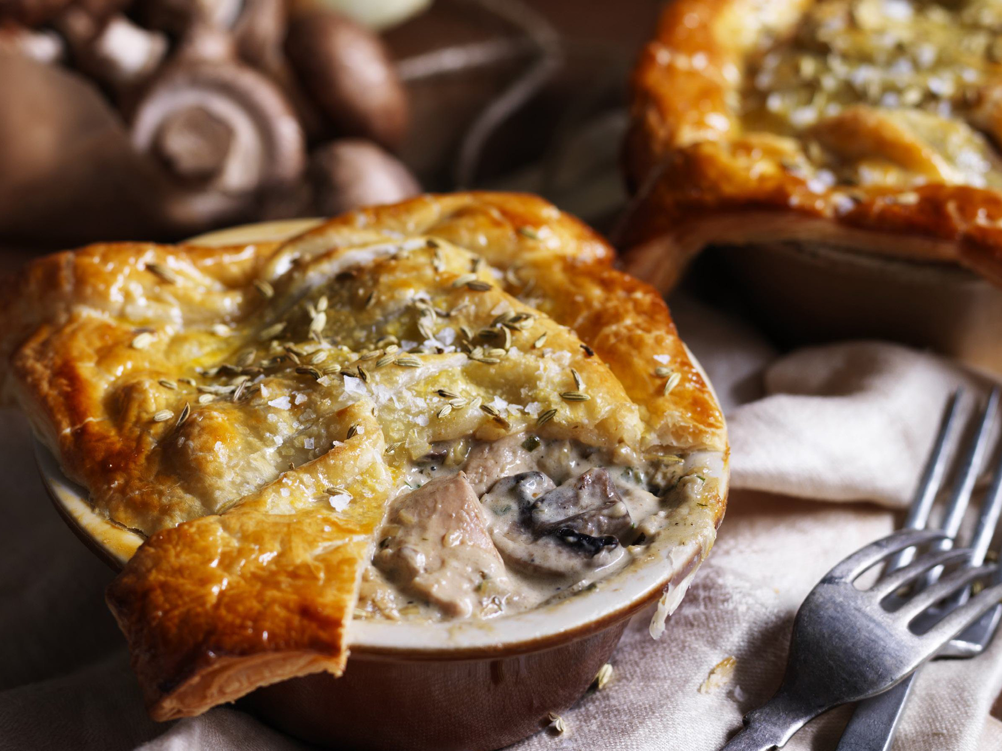Creamy chicken, mushroom & fennel pie | Women's Weekly Food