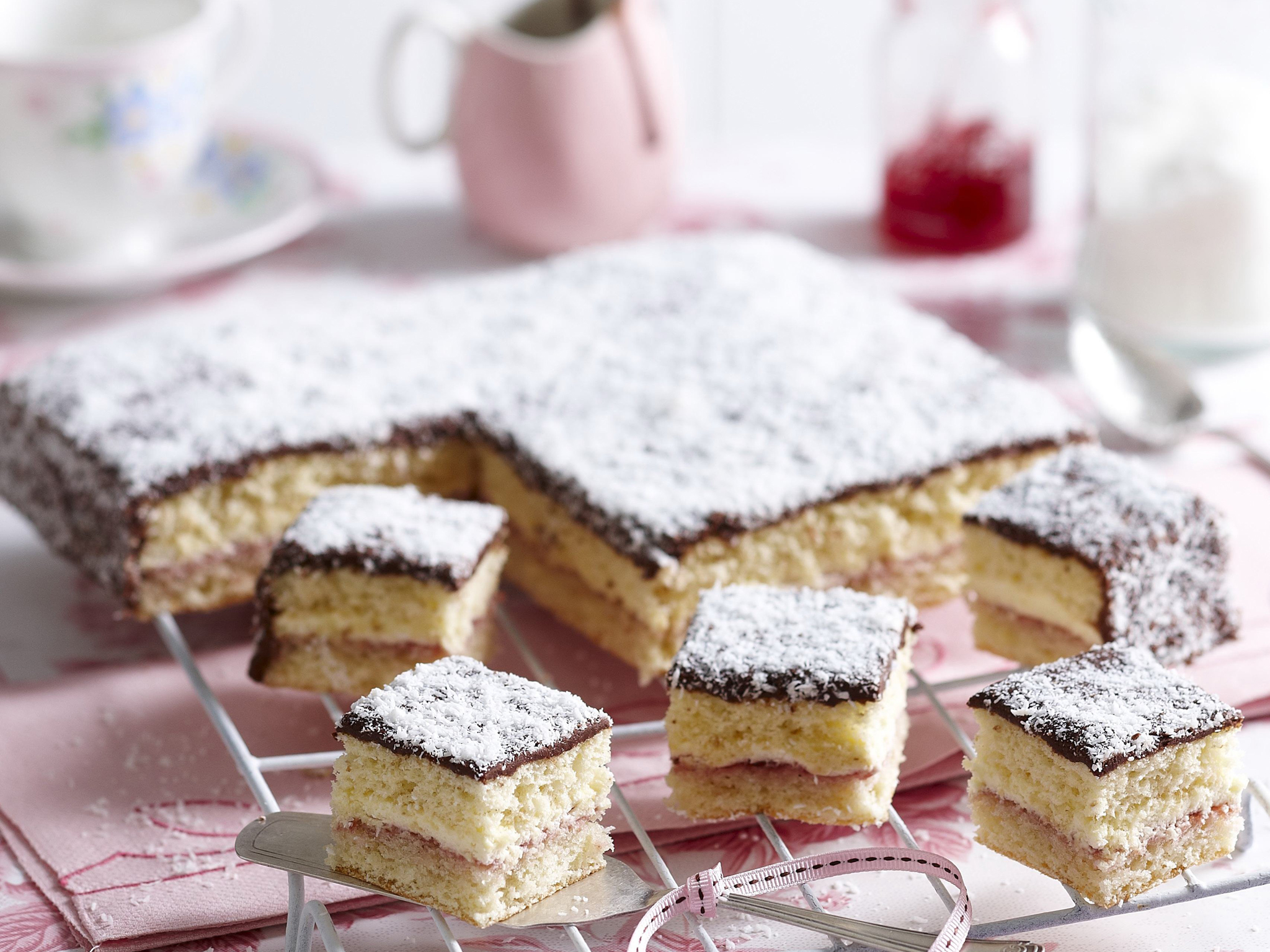 Choc-raspberry lamington slice | Women's Weekly Food