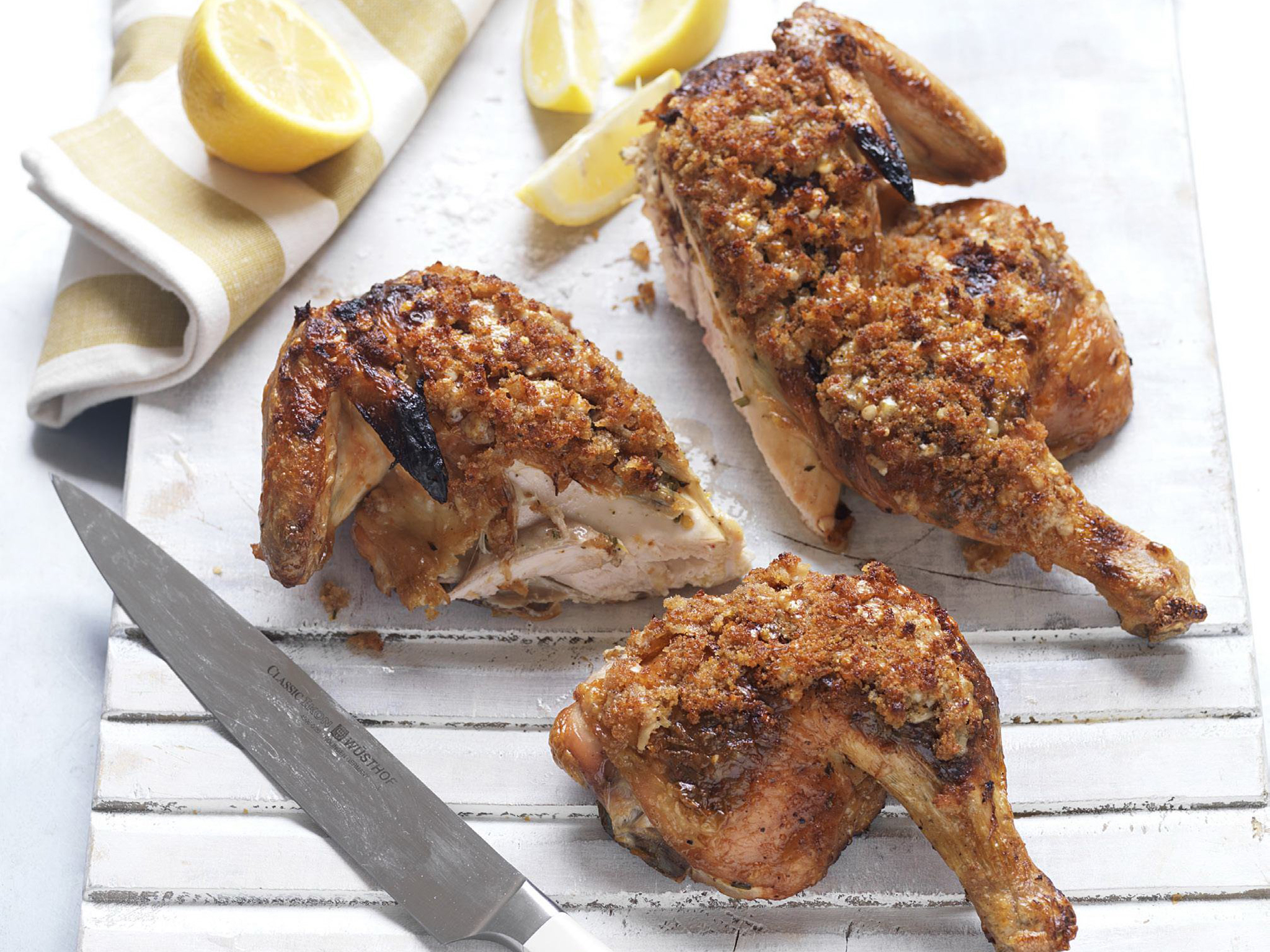 Lemon-chilli butterflied chicken | Women's Weekly Food