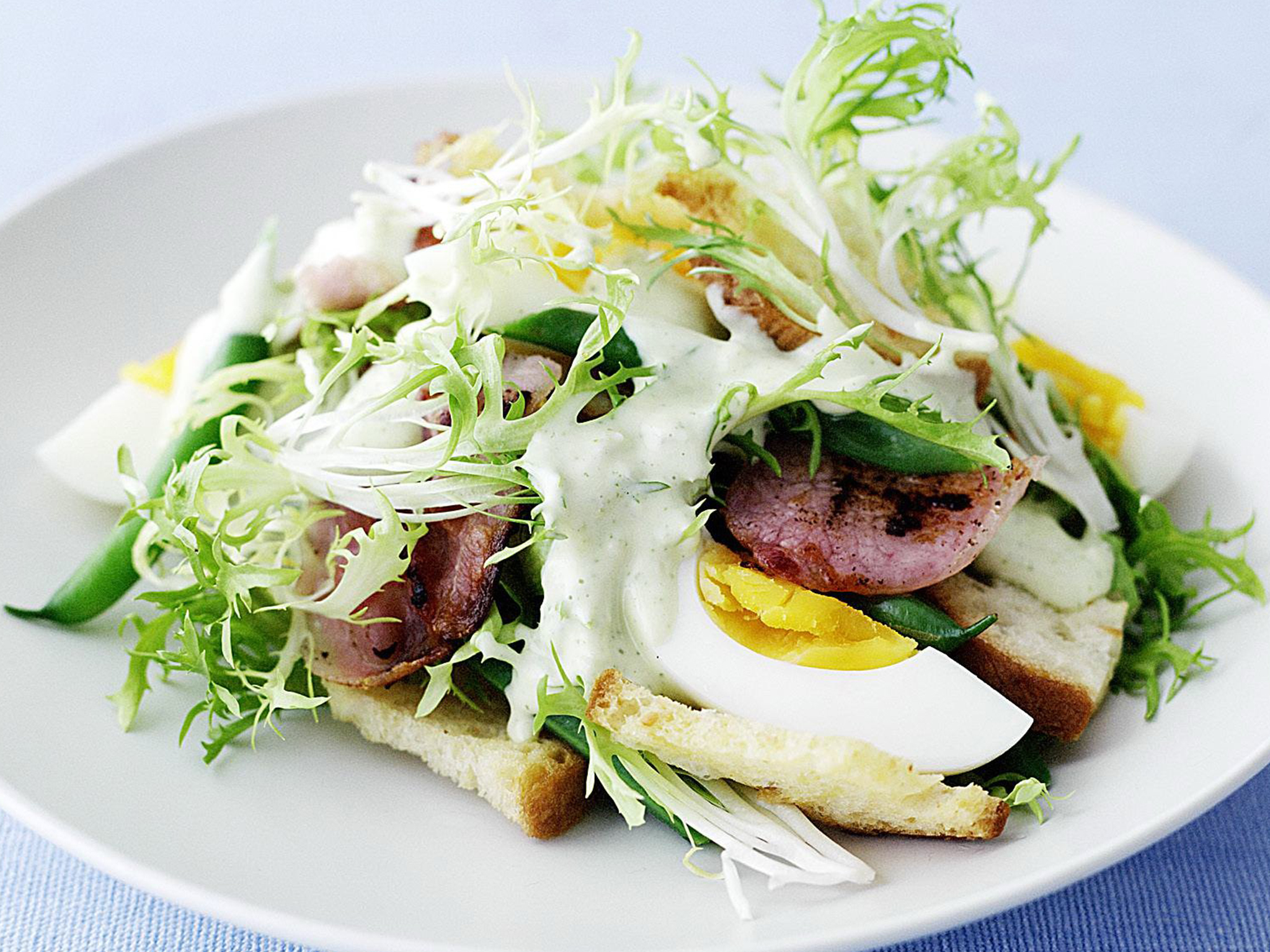 Bacon, egg and endive salad with shallot mayonnaise | Women's Weekly Food