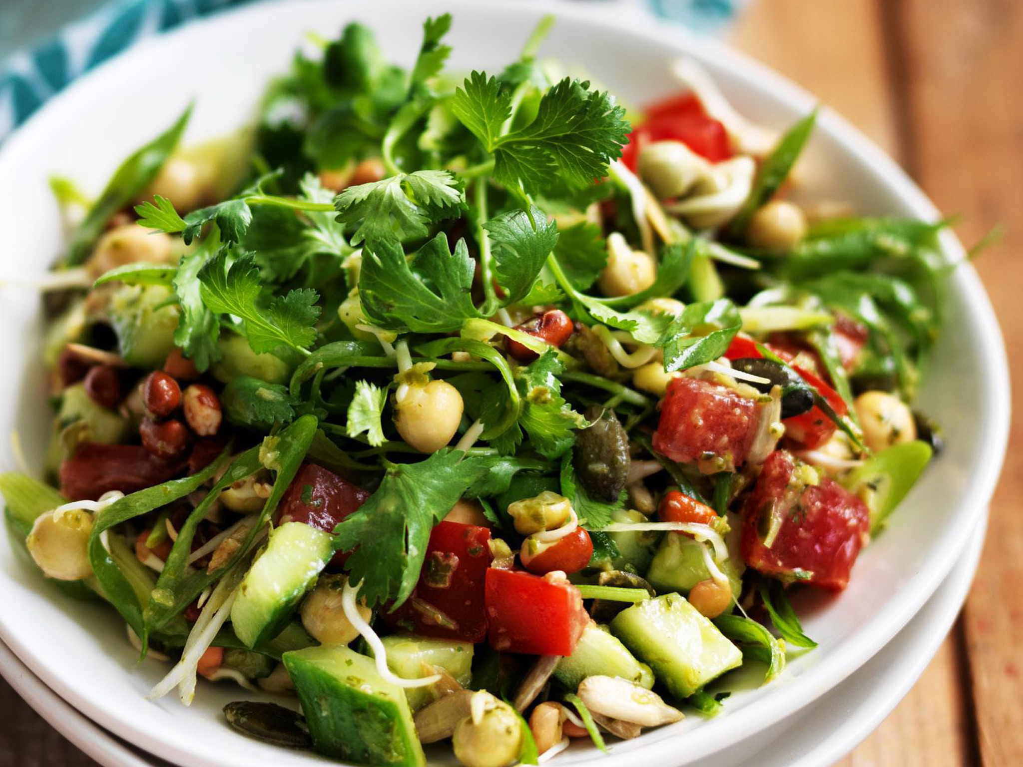 Crunchy mung bean and coriander salad | Women's Weekly Food