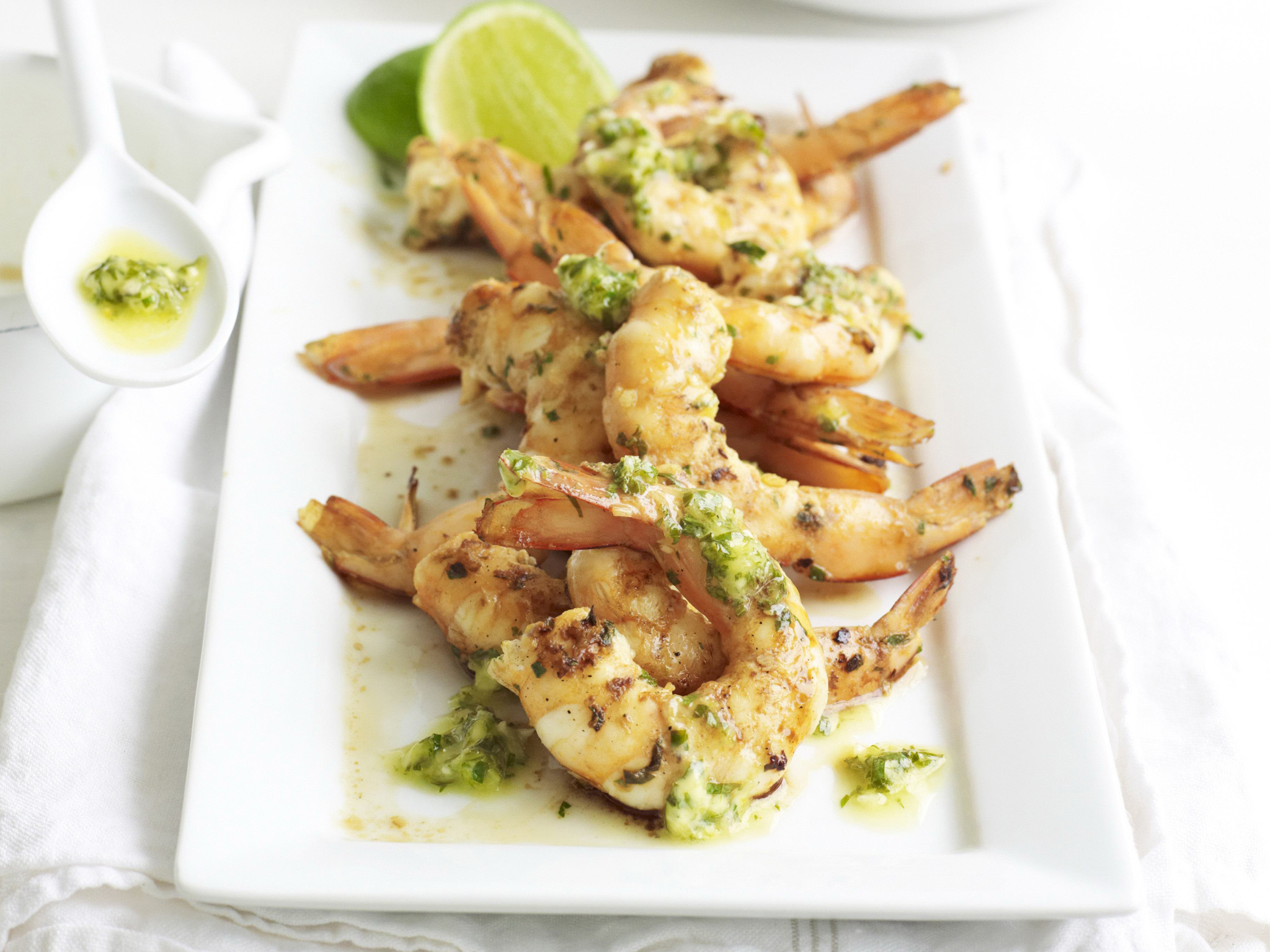 Char-grilled prawns with lemongrass and lime | Women's Weekly Food