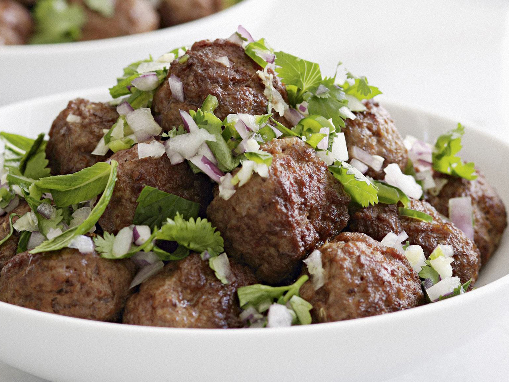 Lamb meatballs with mint and coriander chutney | Women's Weekly Food
