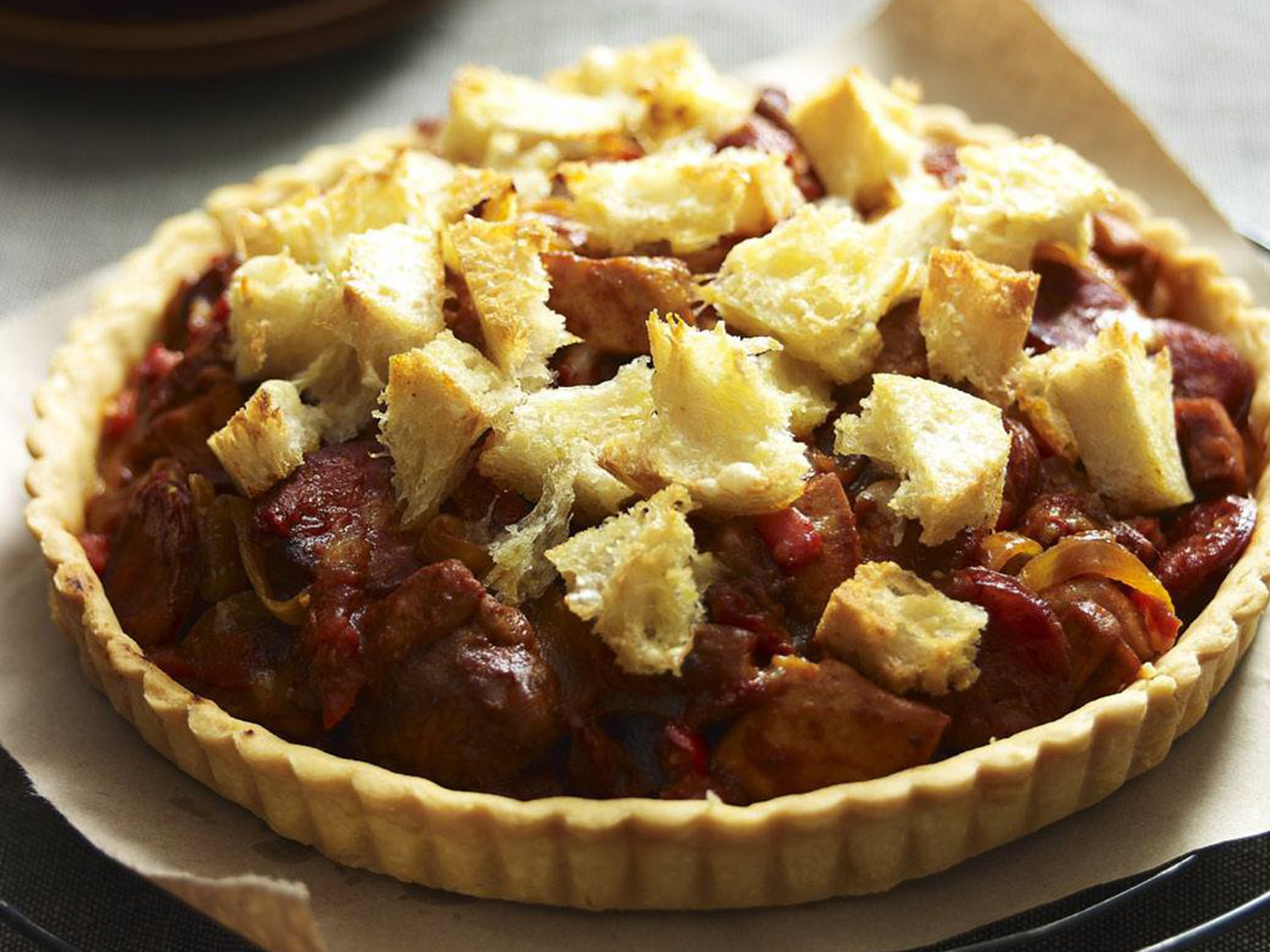 Smoky paprika chicken tart | Women's Weekly Food