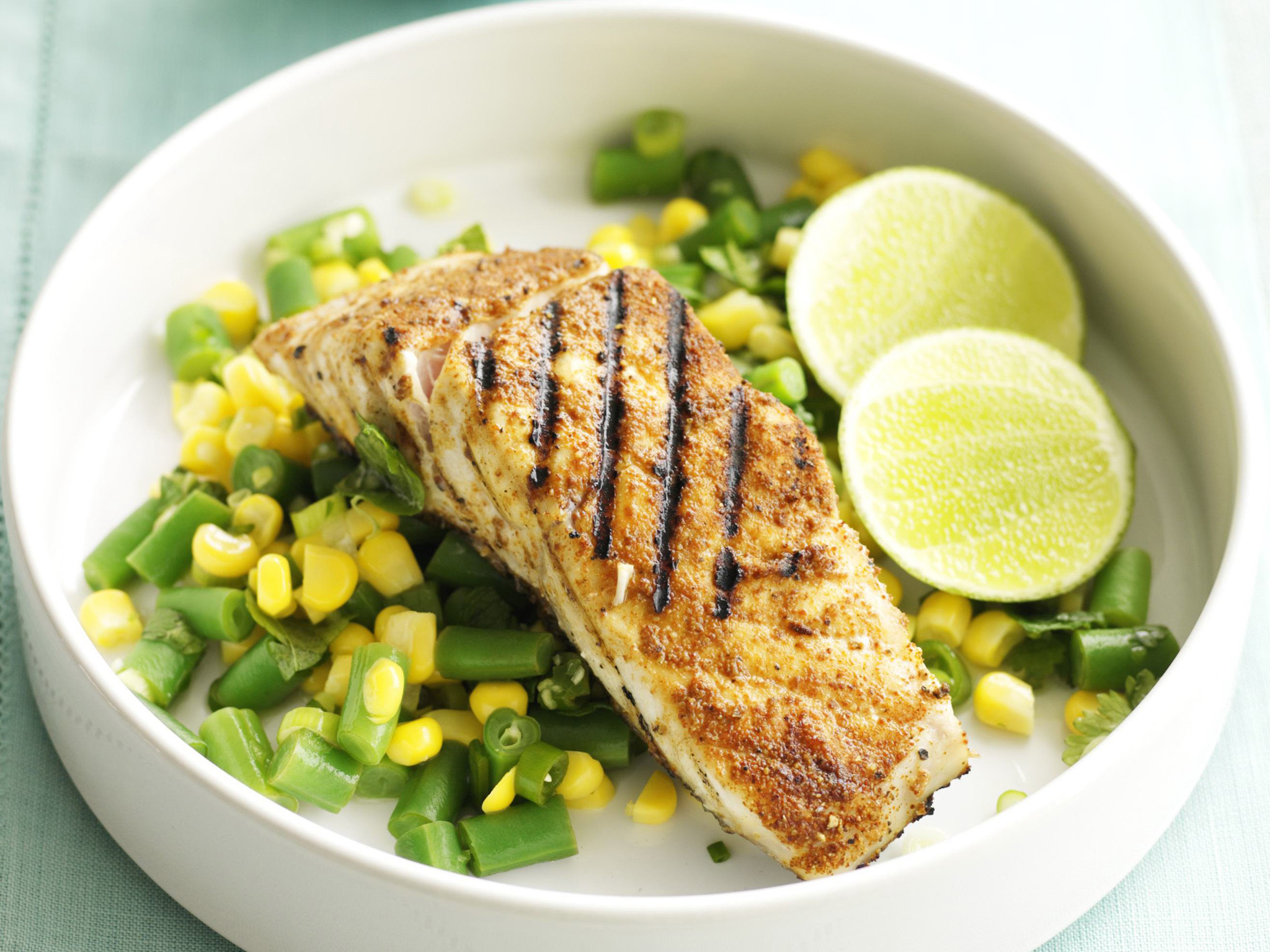 Grilled fish with corn salsa | Women's Weekly Food
