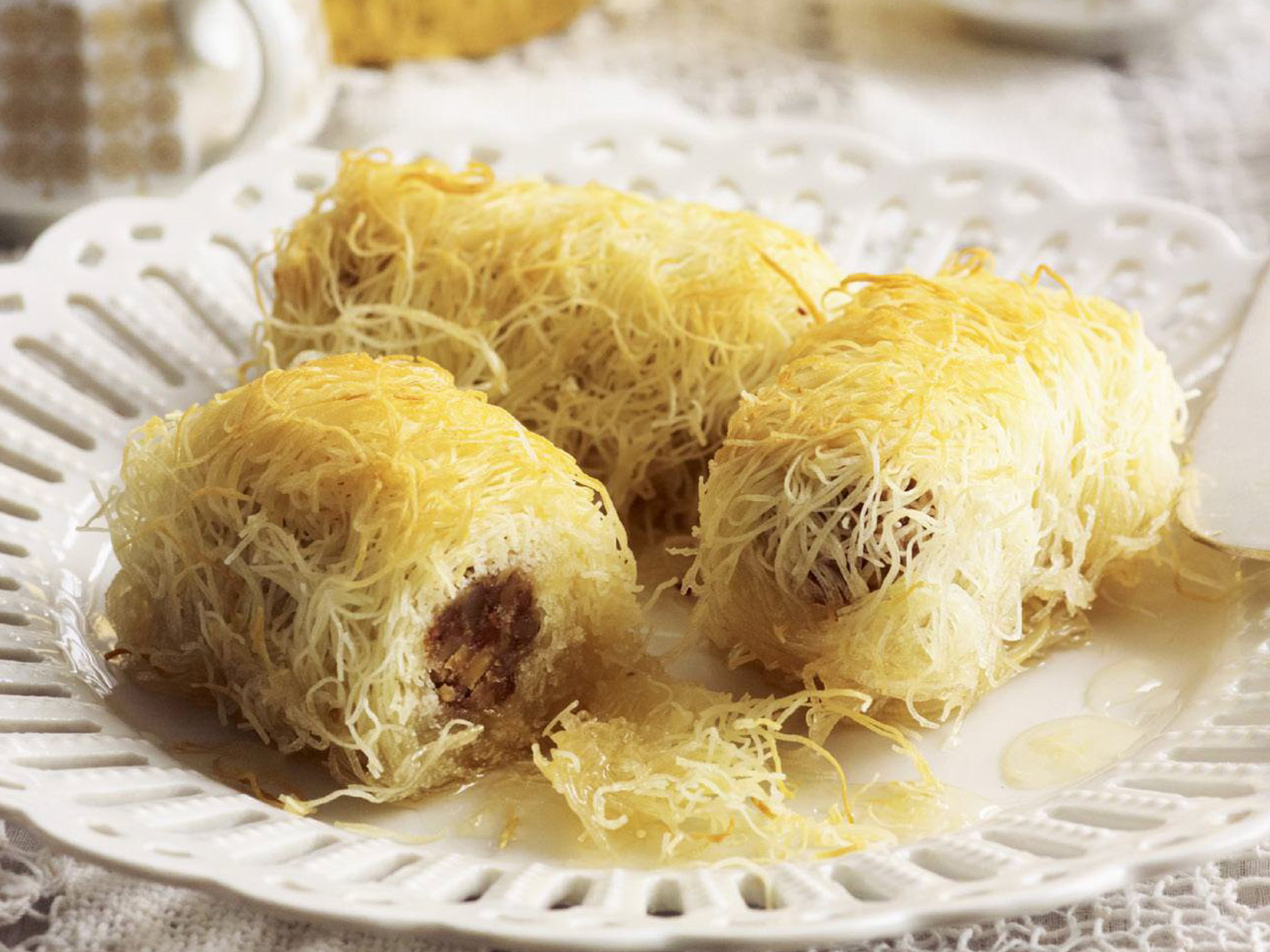 Almond and walnut pastries (kataifi) | Women's Weekly Food