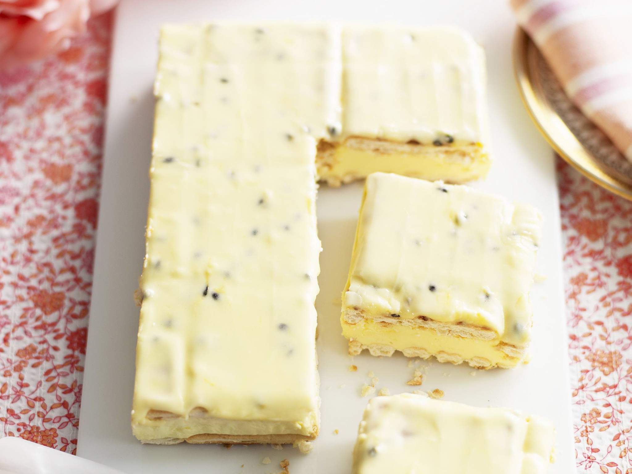 Lattice slice with passionfruit icing | Women's Weekly Food
