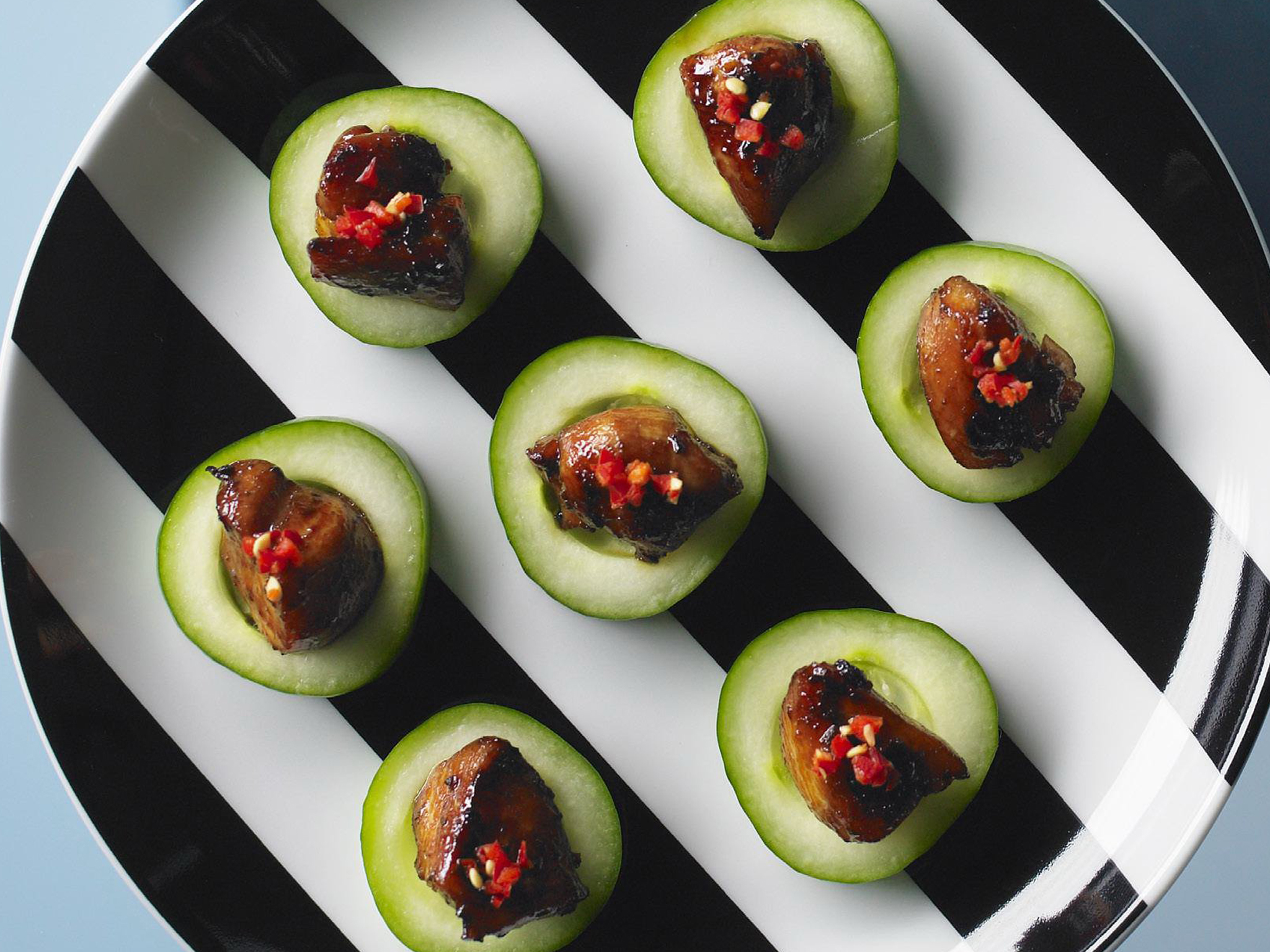 Sticky chicken with pickled cucumber | Women's Weekly Food
