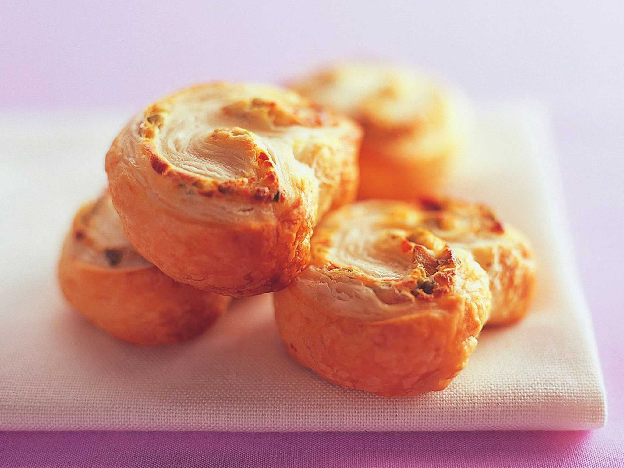 Cream cheese and olive palmiers | Women's Weekly Food