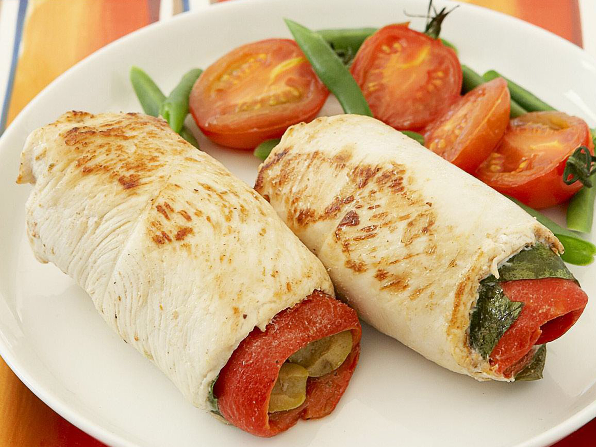 Mediterranean chicken rolls | Women's Weekly Food