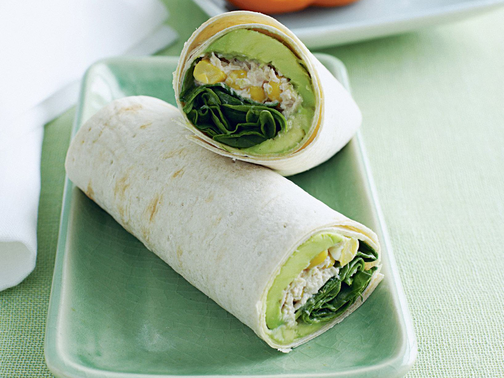 Tuna and sweet corn wrap | Women's Weekly Food