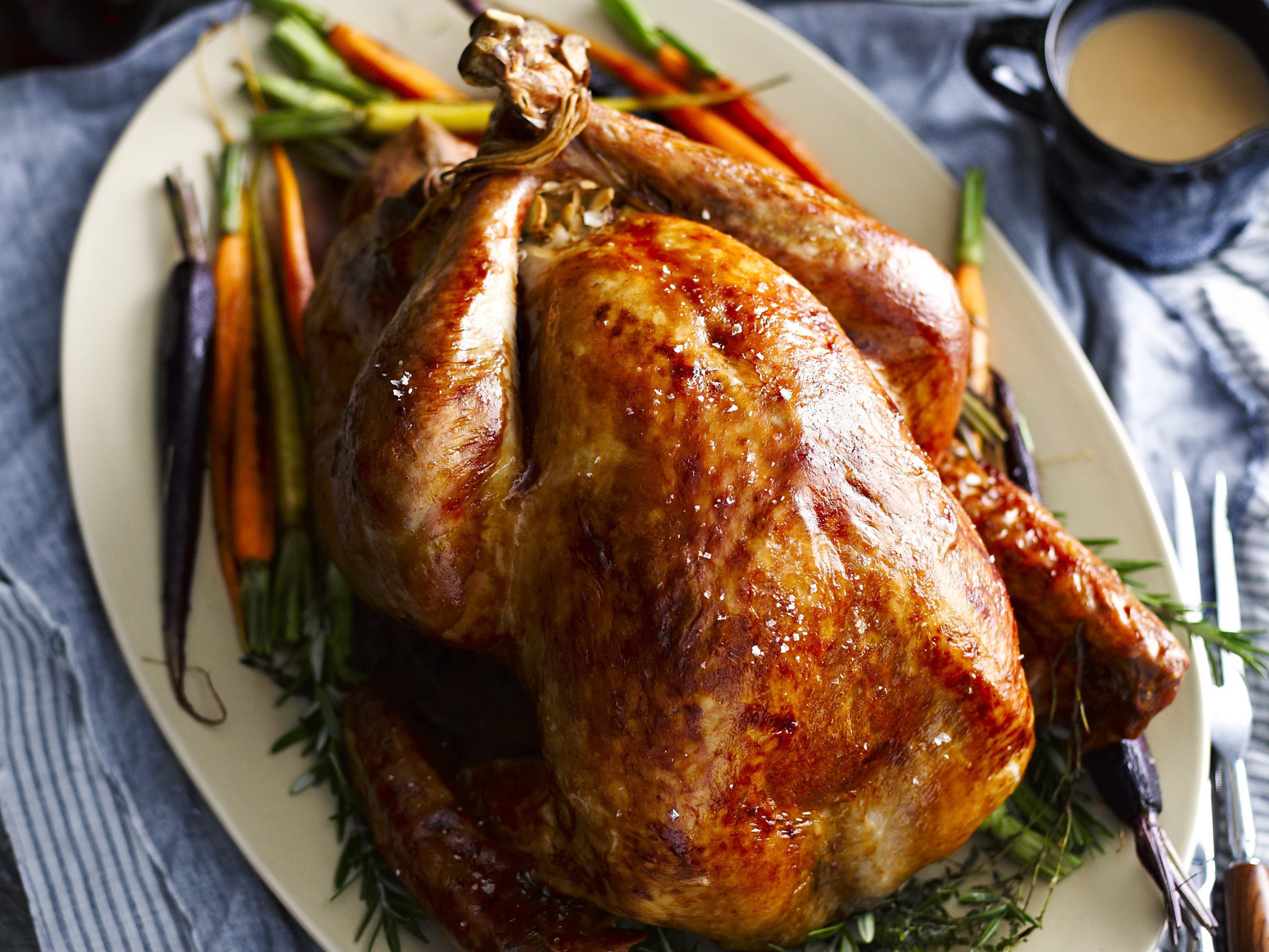 Roast turkey with toasted almond stuffing | Women's Weekly Food