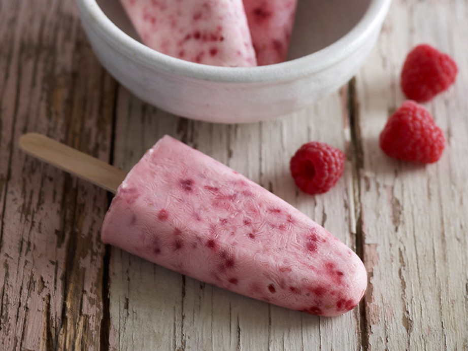 Raspberry & yoghourt popsicles | Women's Weekly Food