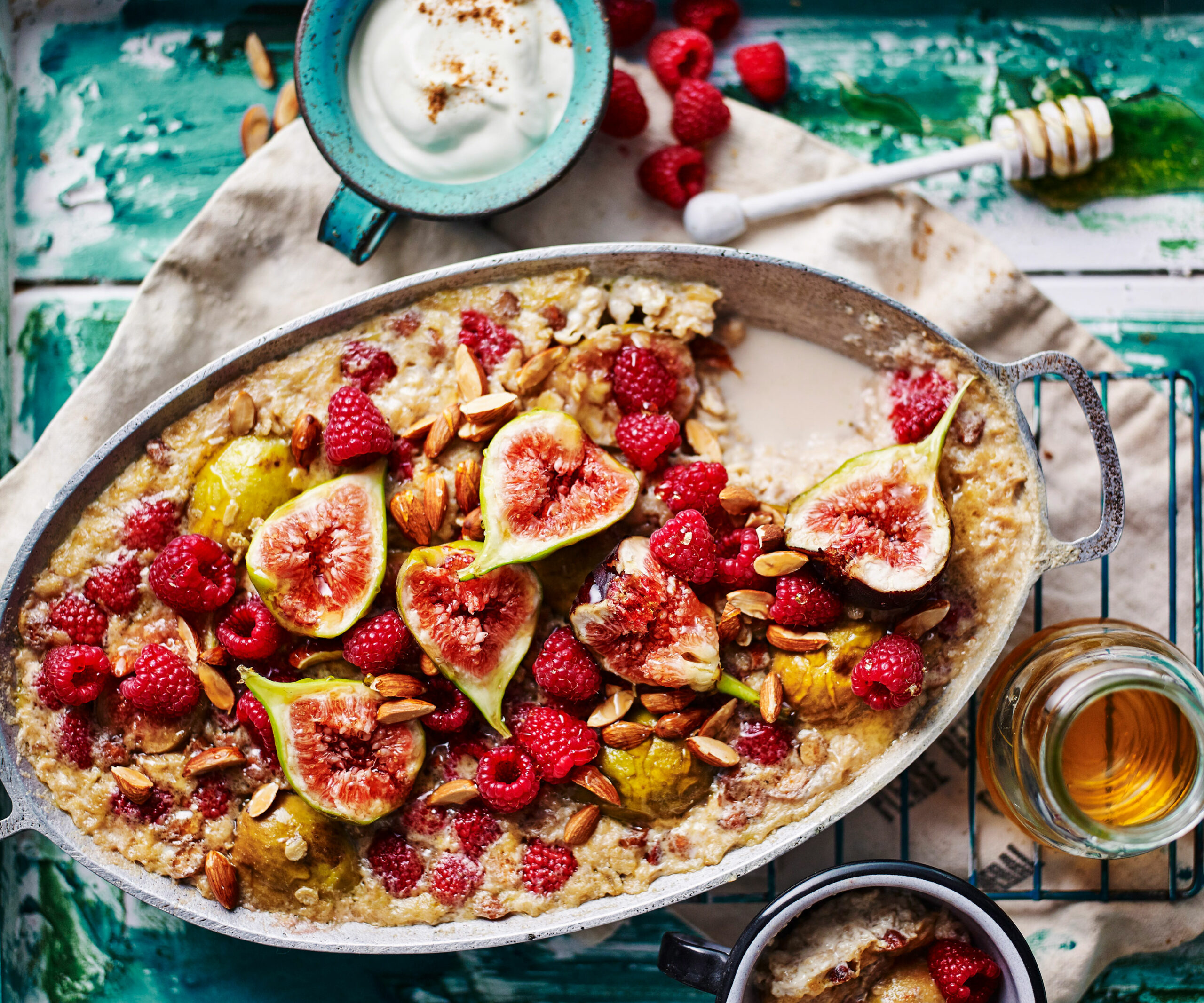 Fig and raspberry baked porridge | Women's Weekly Food