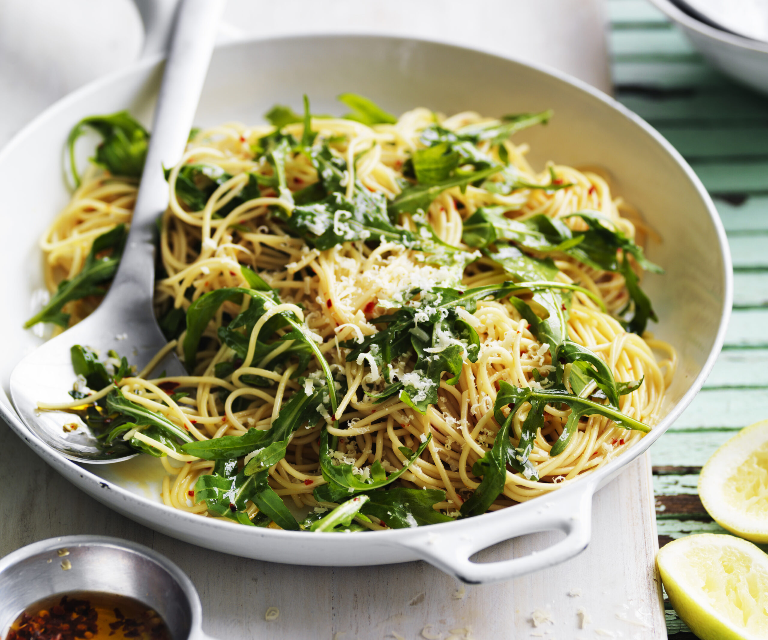 Rocket, chilli & lemon spaghetti | Women's Weekly Food