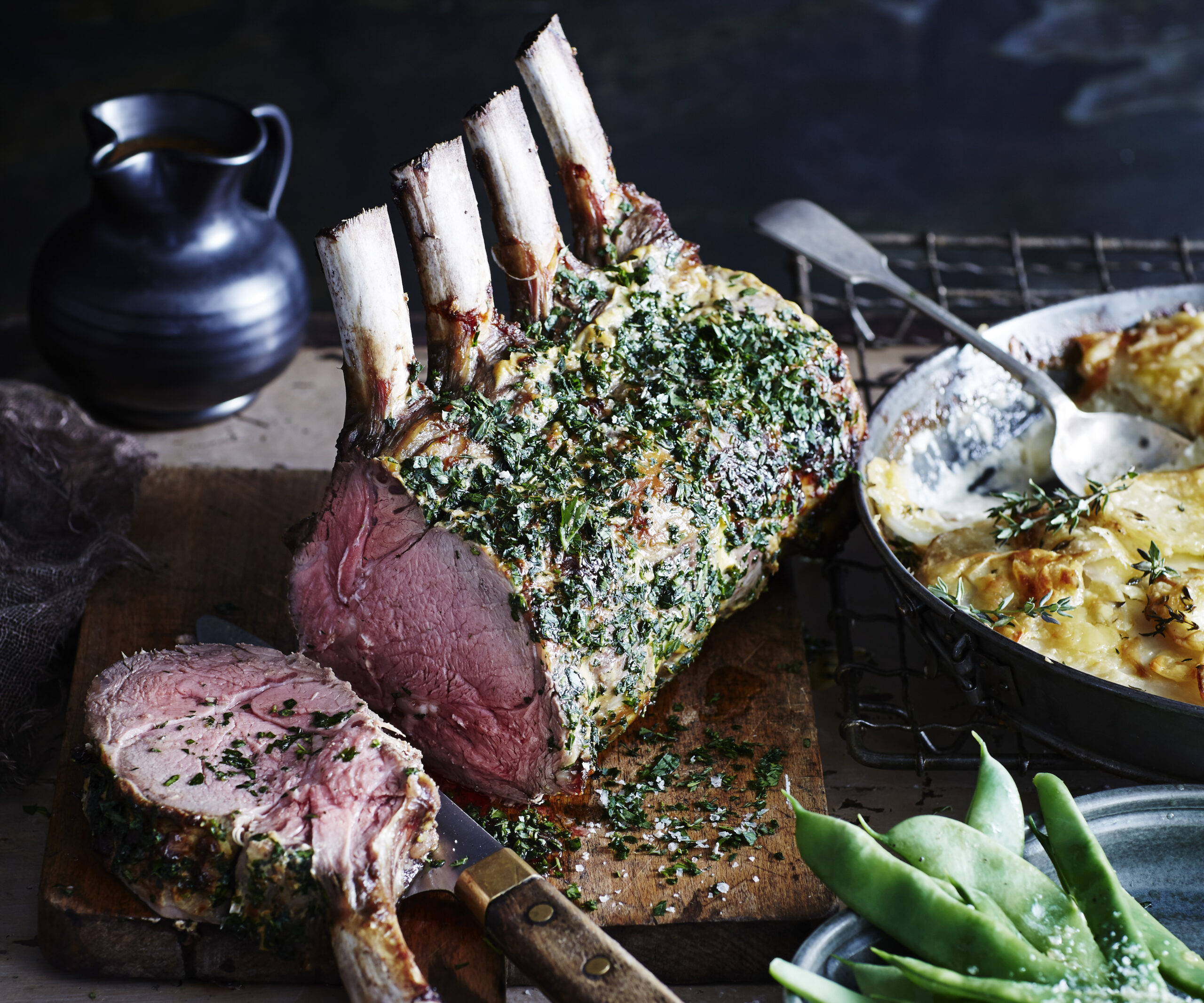 Roast veal rack with celeriac and potato gratin | Women's Weekly Food