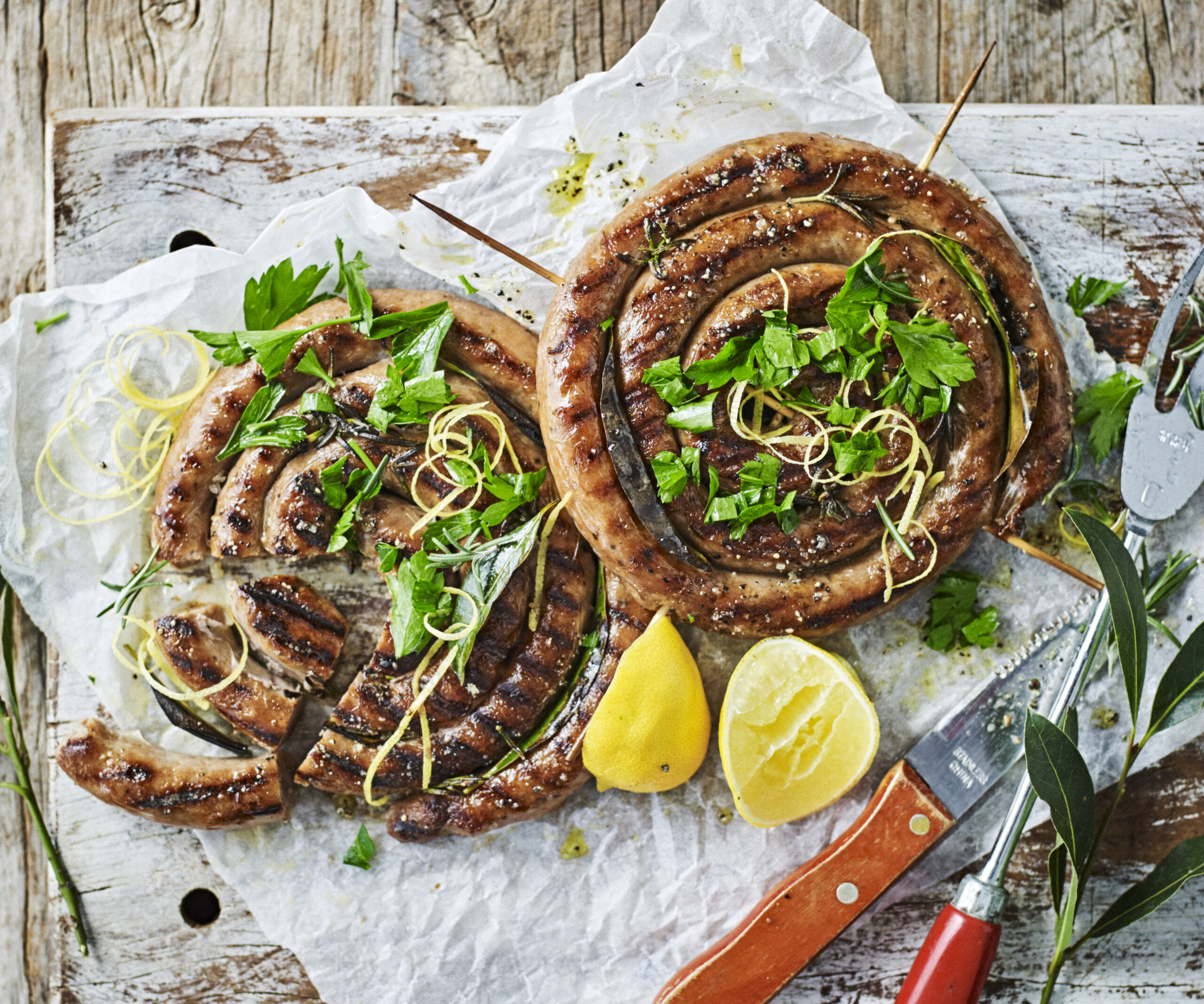 Herb and garlic sausage coil | Women's Weekly Food