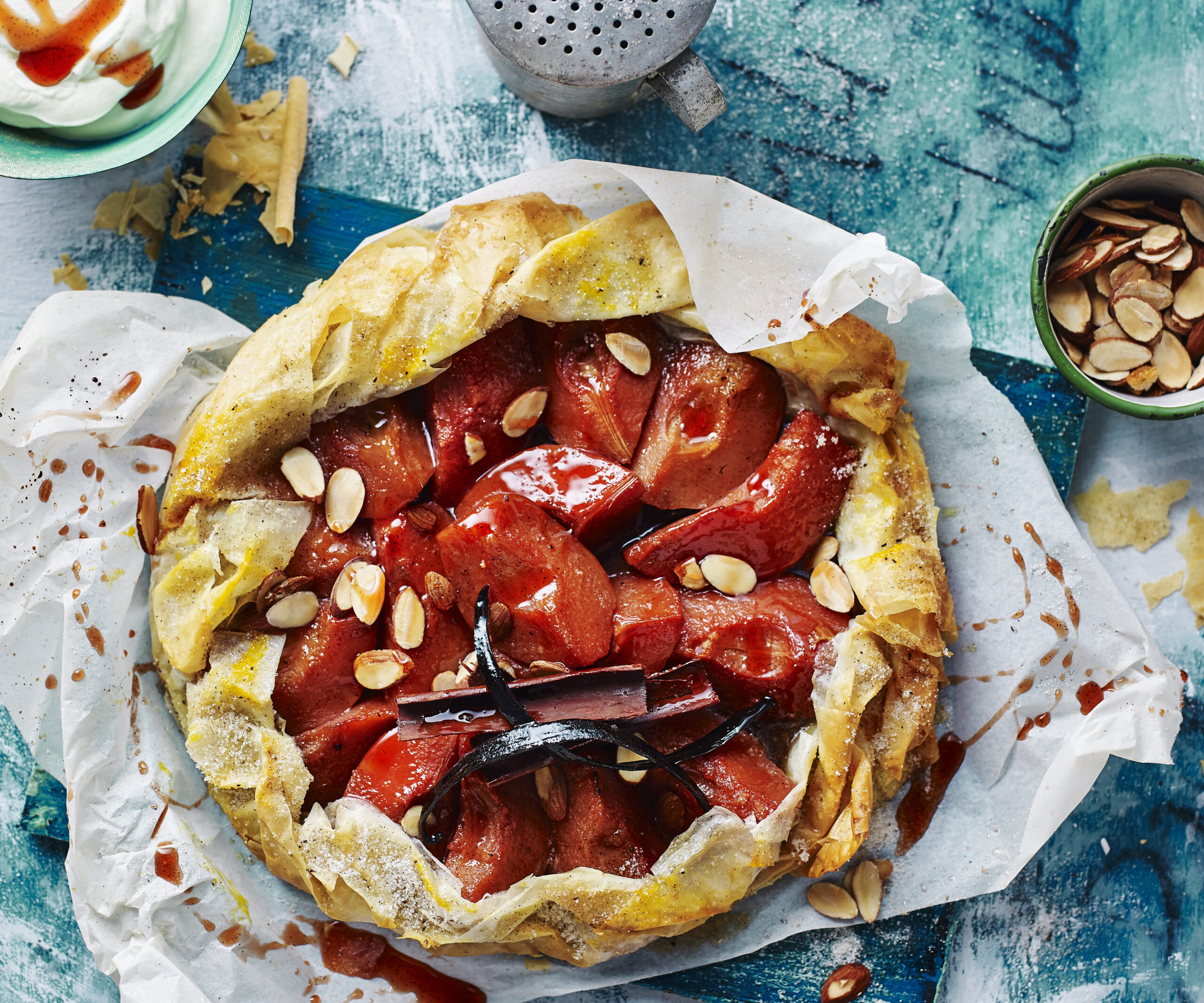 Slow-roasted rosé vanilla quince galette | Women's Weekly Food