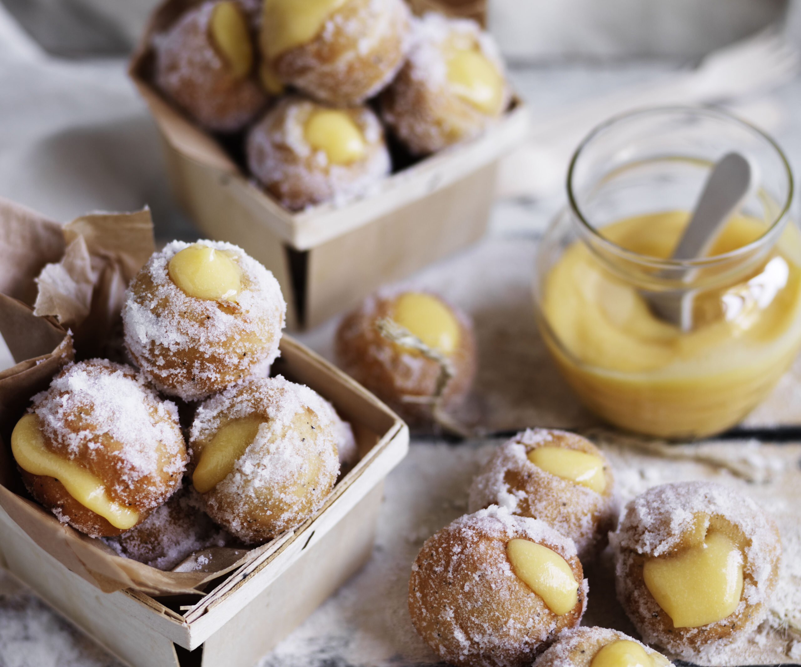 Earl grey bomboloni with lemon curd | Women's Weekly Food