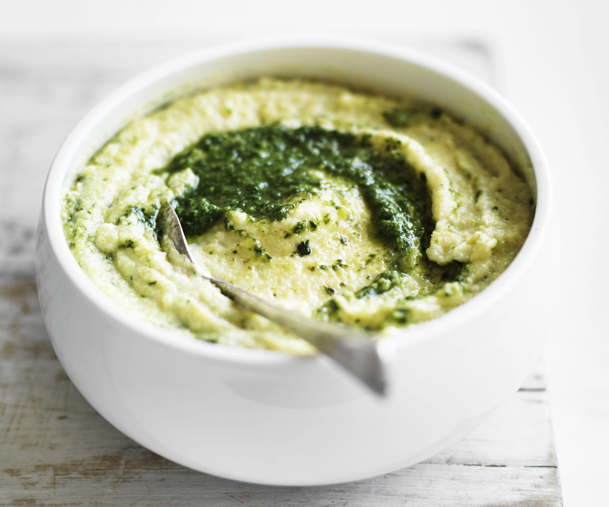 Cheesy pesto polenta | Women's Weekly Food