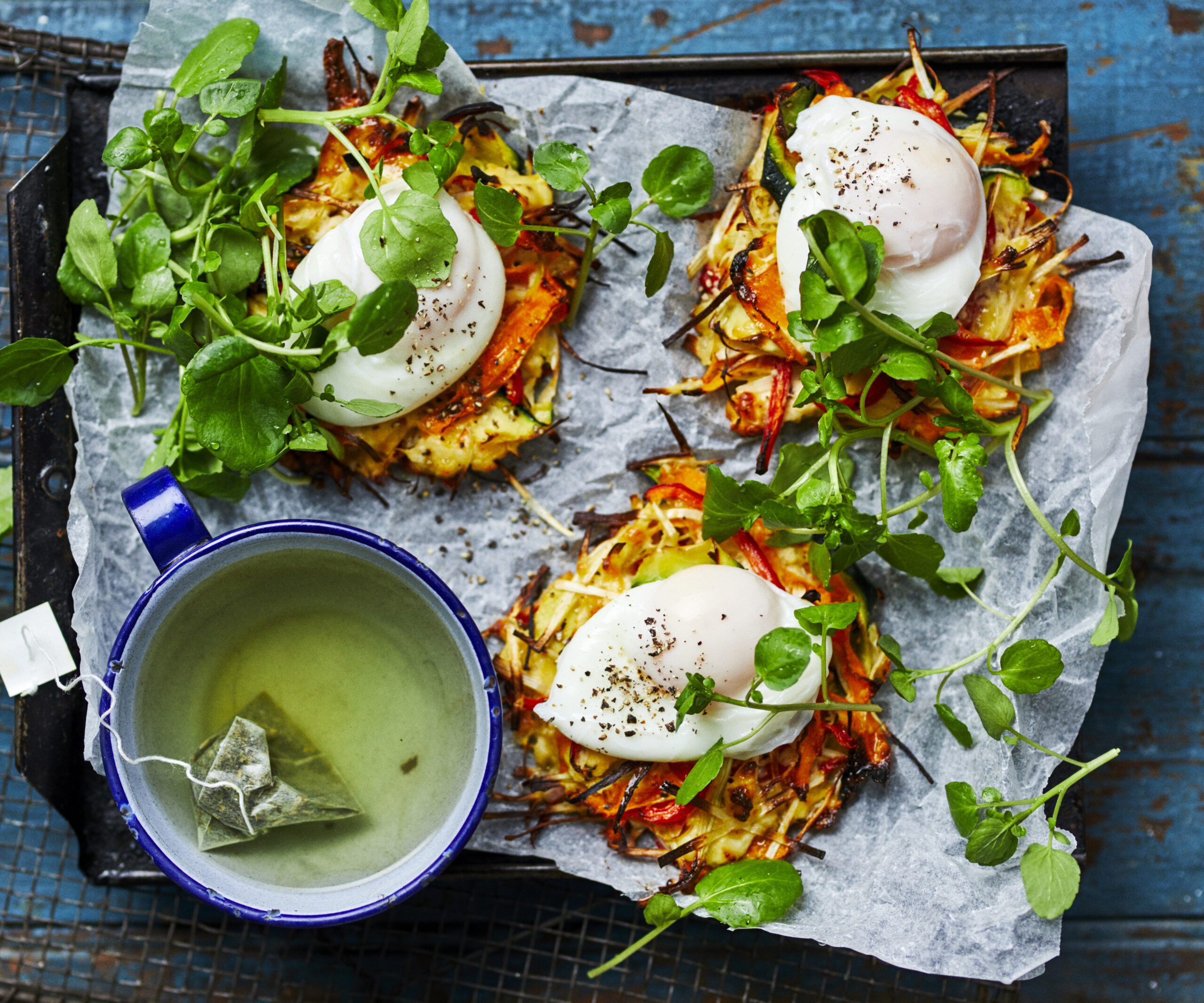 Poached eggs and roast vegie rÖsti | Women's Weekly Food