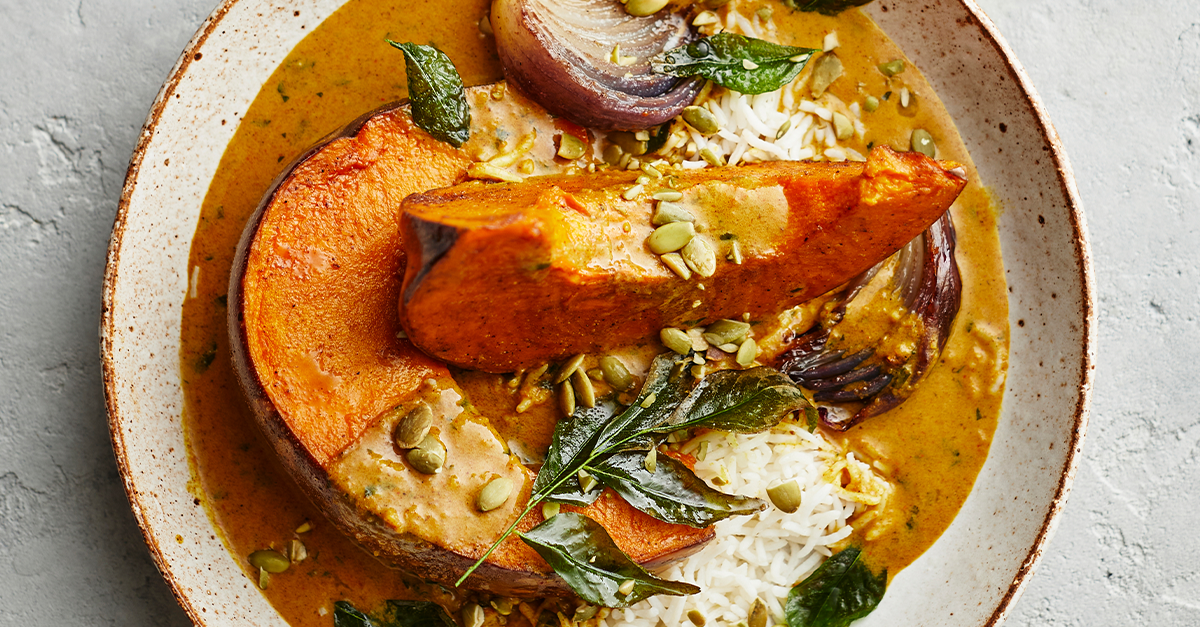 Roasted rice and pumpkin curry | Women's Weekly Food